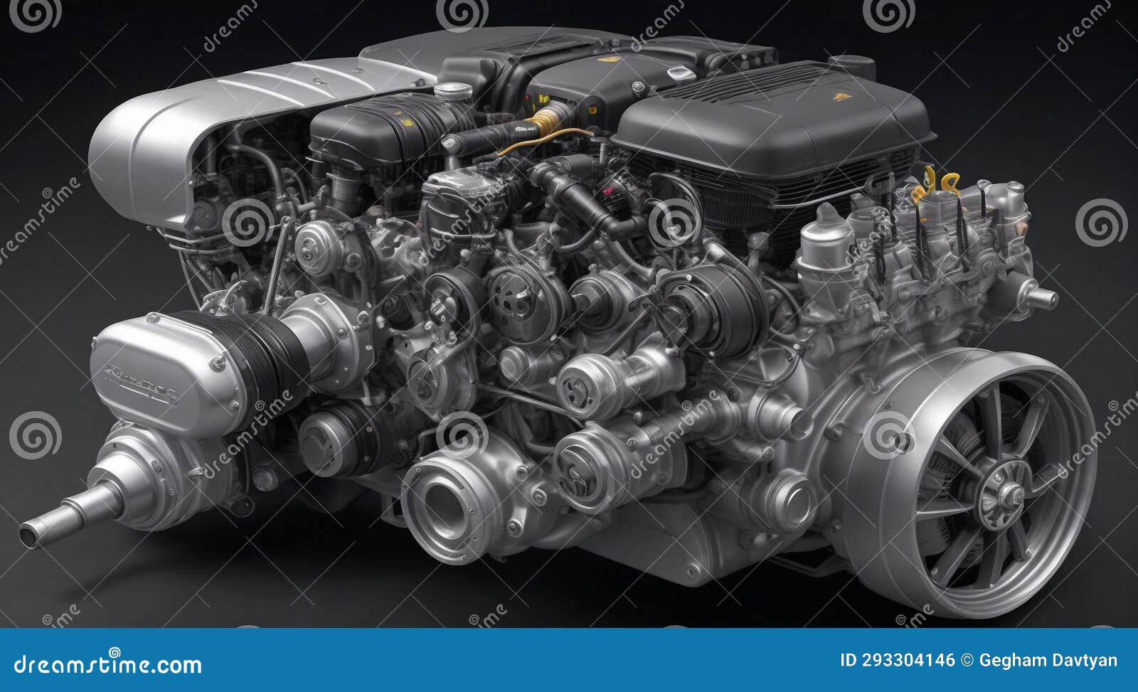 Close-up of a Engine of a Car, Car Engine, Engine Background, Car ...