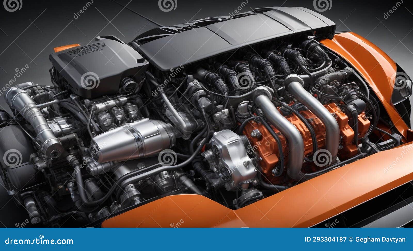 Close-up of a Engine of a Car, Car Engine, Engine Background, Car ...