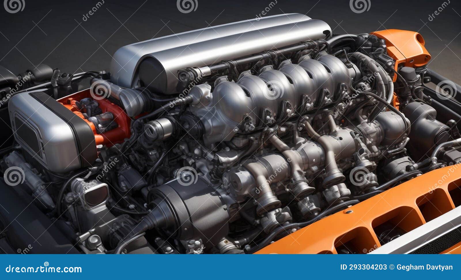 Close-up of a Engine of a Car, Car Engine, Engine Background, Car ...