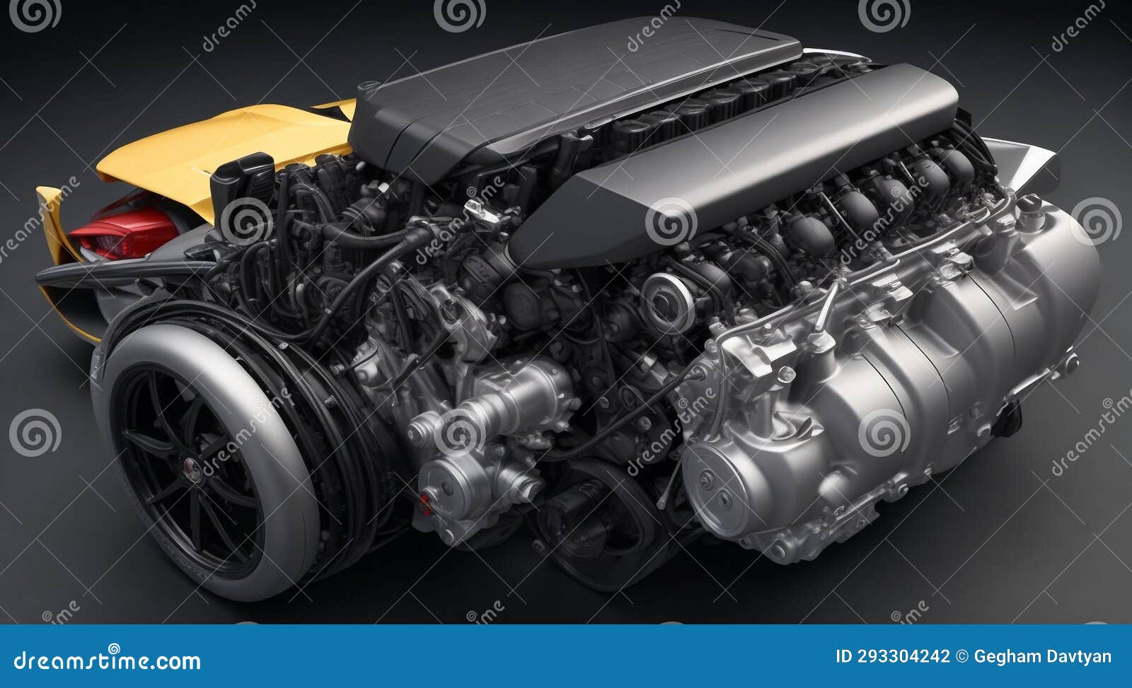 Close-up of a Engine of a Car, Car Engine, Engine Background, Car ...