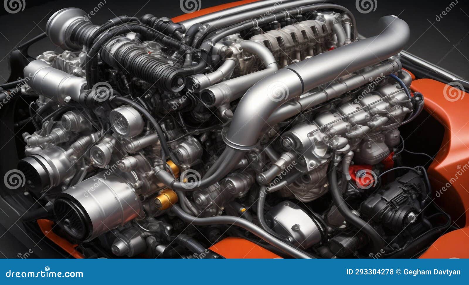 Close-up of a Engine of a Car, Car Engine, Engine Background, Car ...