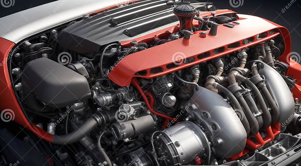 Close-up of a Engine of a Car, Car Engine, Engine Background, Car ...