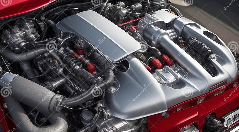 Close-up of a Engine of a Car, Car Engine, Engine Background, Car ...