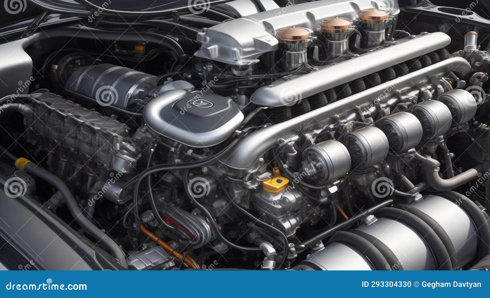 Close-up of a Engine of a Car, Car Engine, Engine Background, Car ...