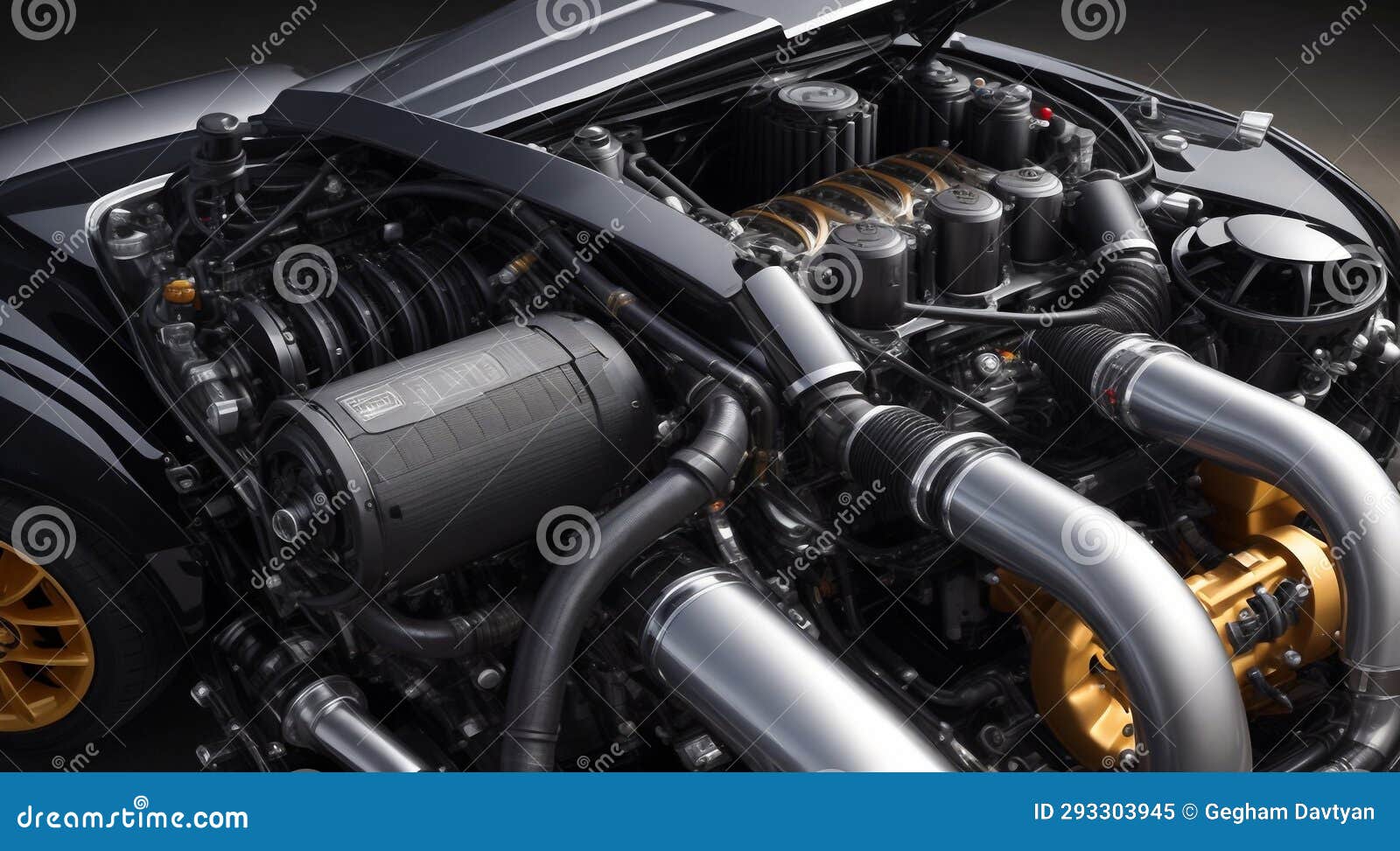 Close-up of a Engine of a Car, Car Engine, Engine Background, Car ...
