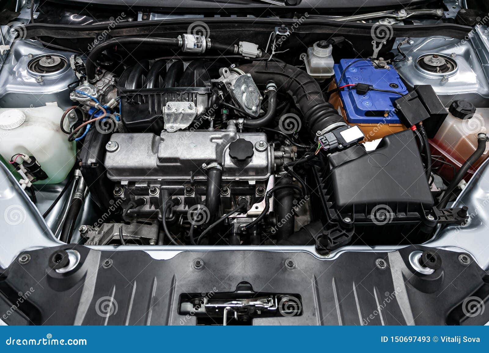 Close-up of the engine stock image. Image of internal - 150697493