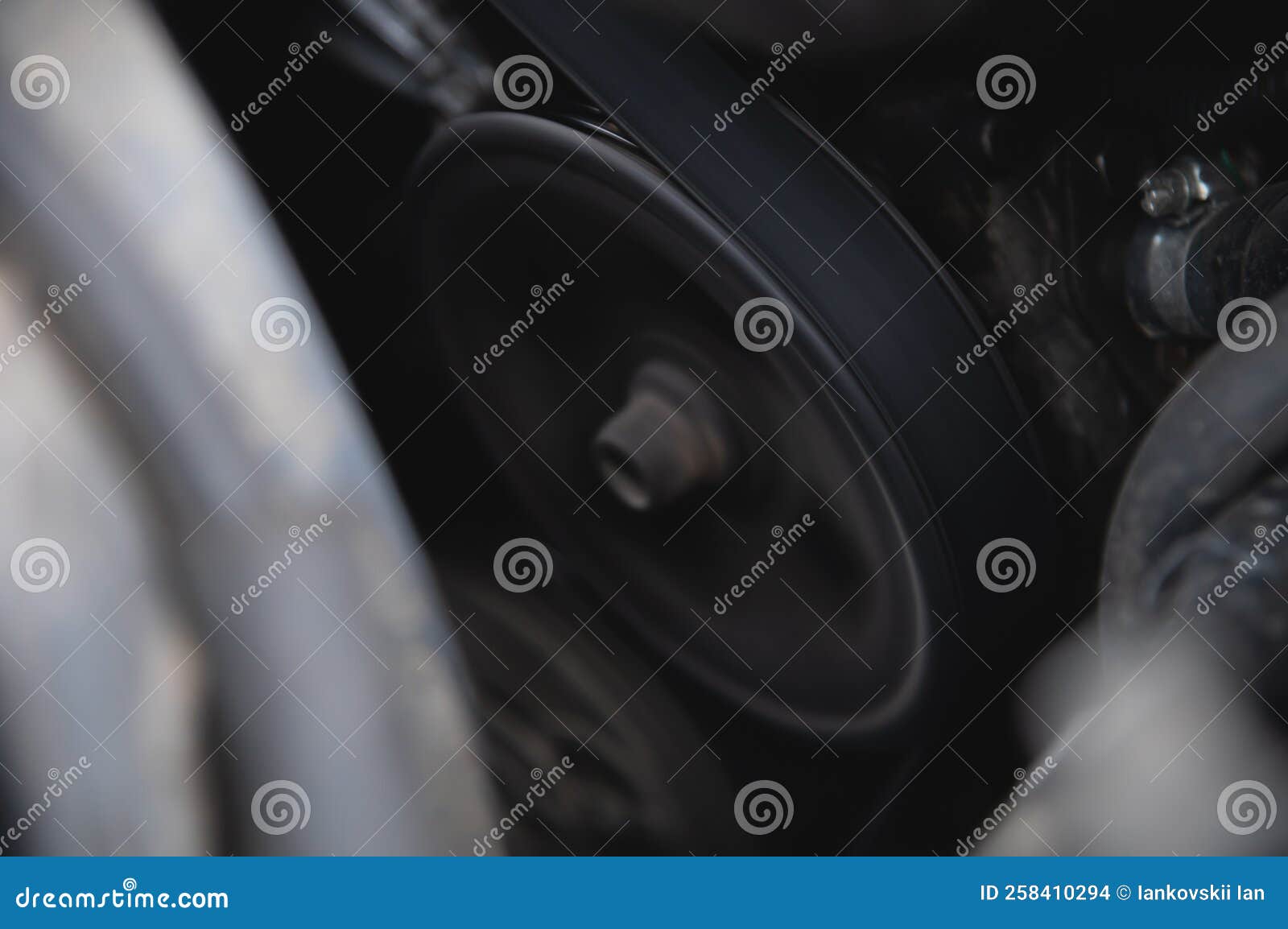 Close-up of the Engine Compartment of an Old Car Stock Photo - Image of ...