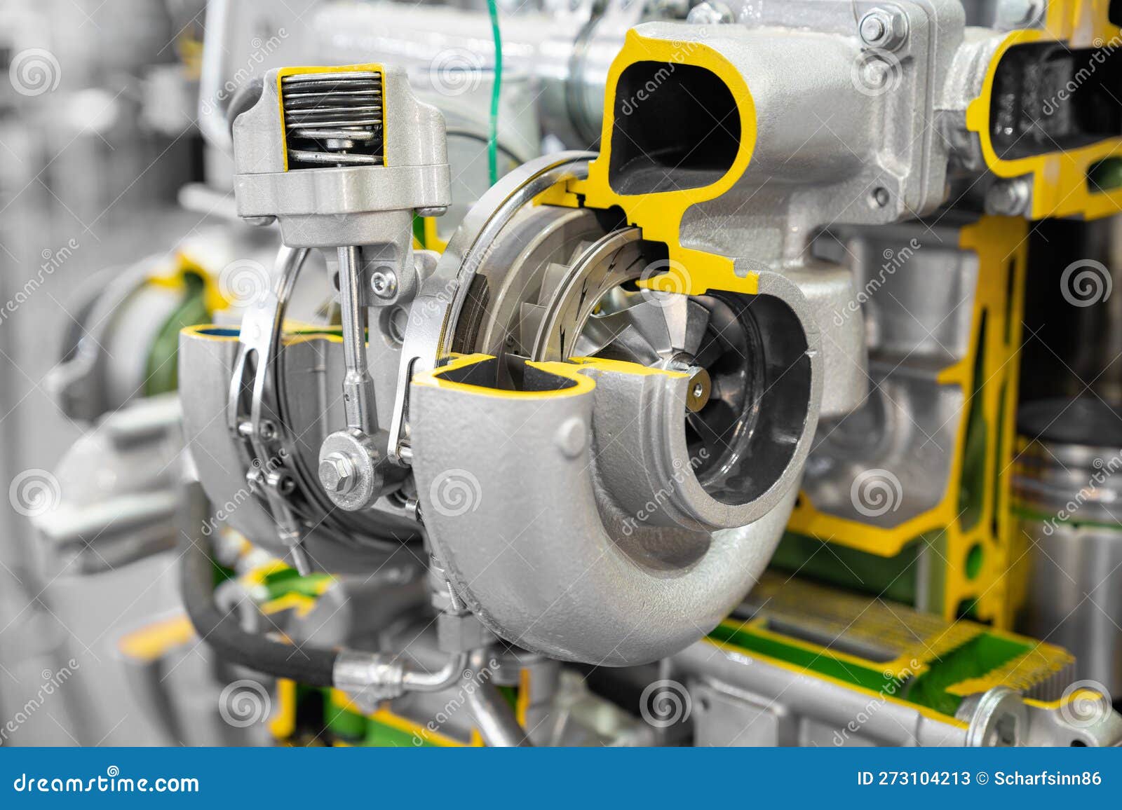 A Photo Of A Turbocharger Fan That Has Been Engineered To Reduce Drag ...