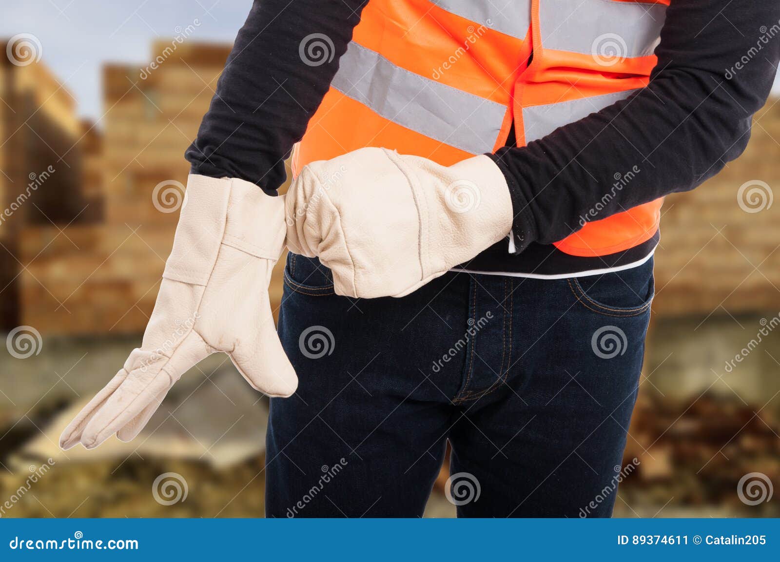 Close-up of Engineer with Protection Equipment Stock Image - Image of ...