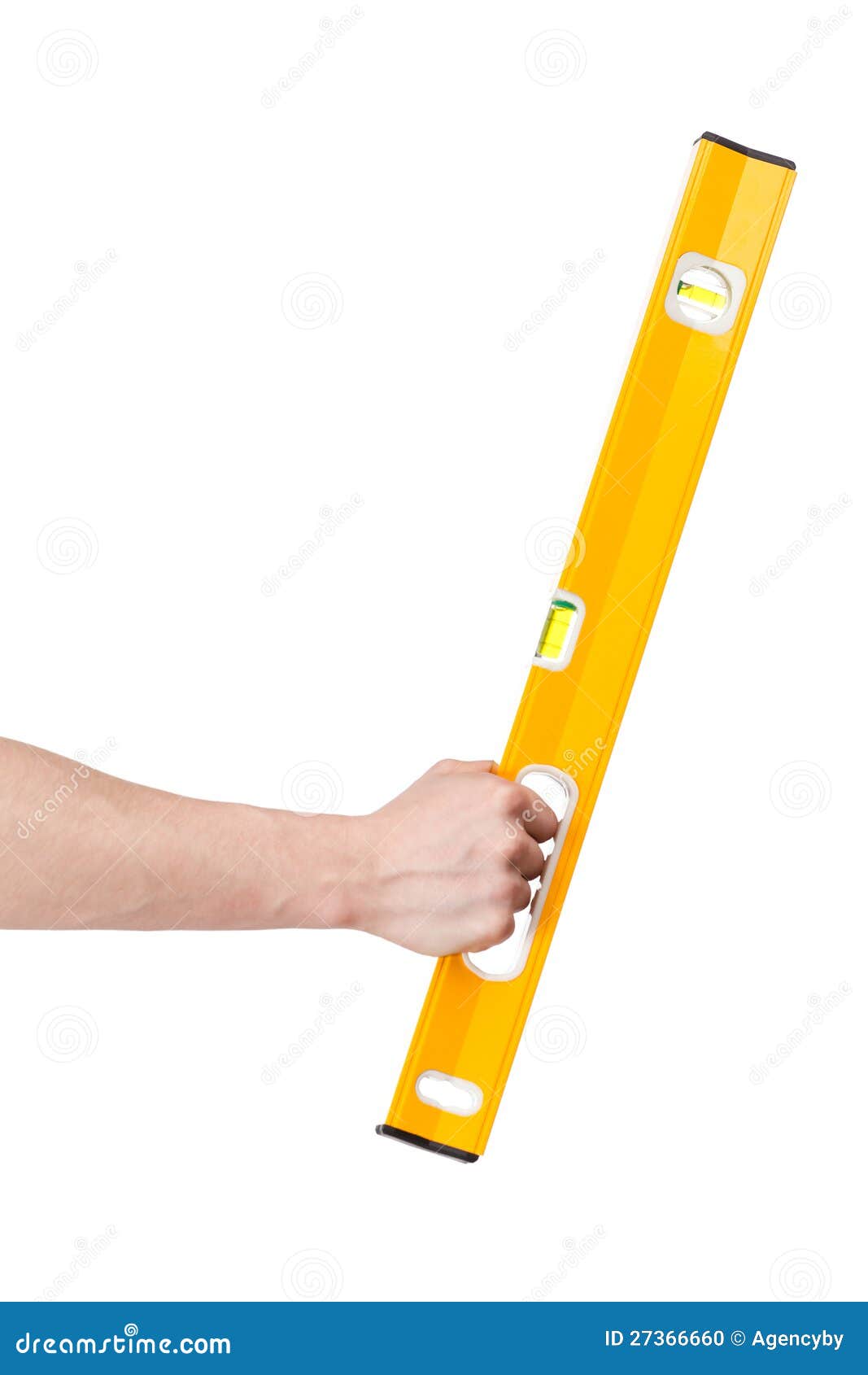 Close Up of Engineer S Level in Hand Stock Photo - Image of hand ...