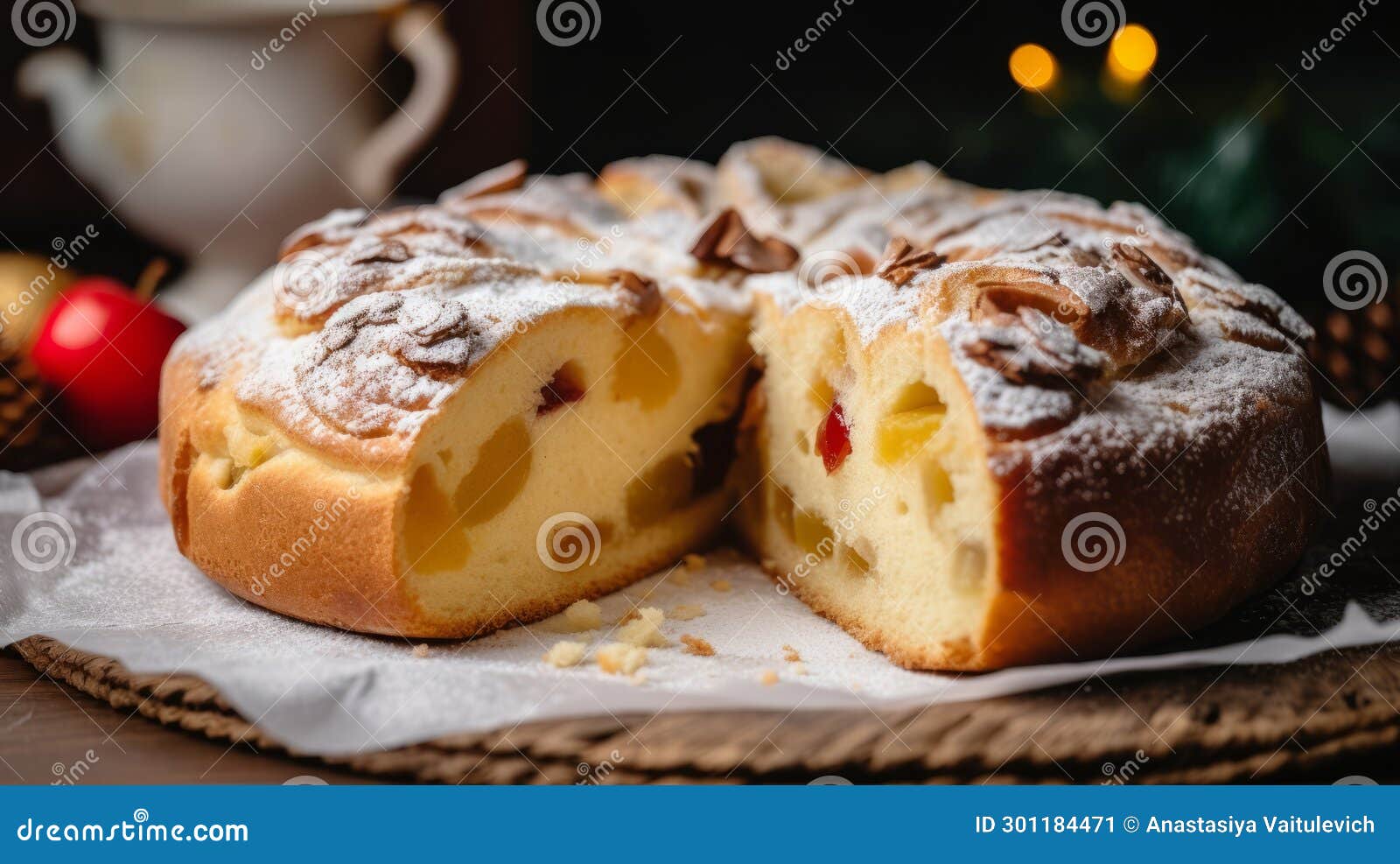 Close Up of Epiphany Cake, Known As Rosca De Reyes Stock Image - Image ...