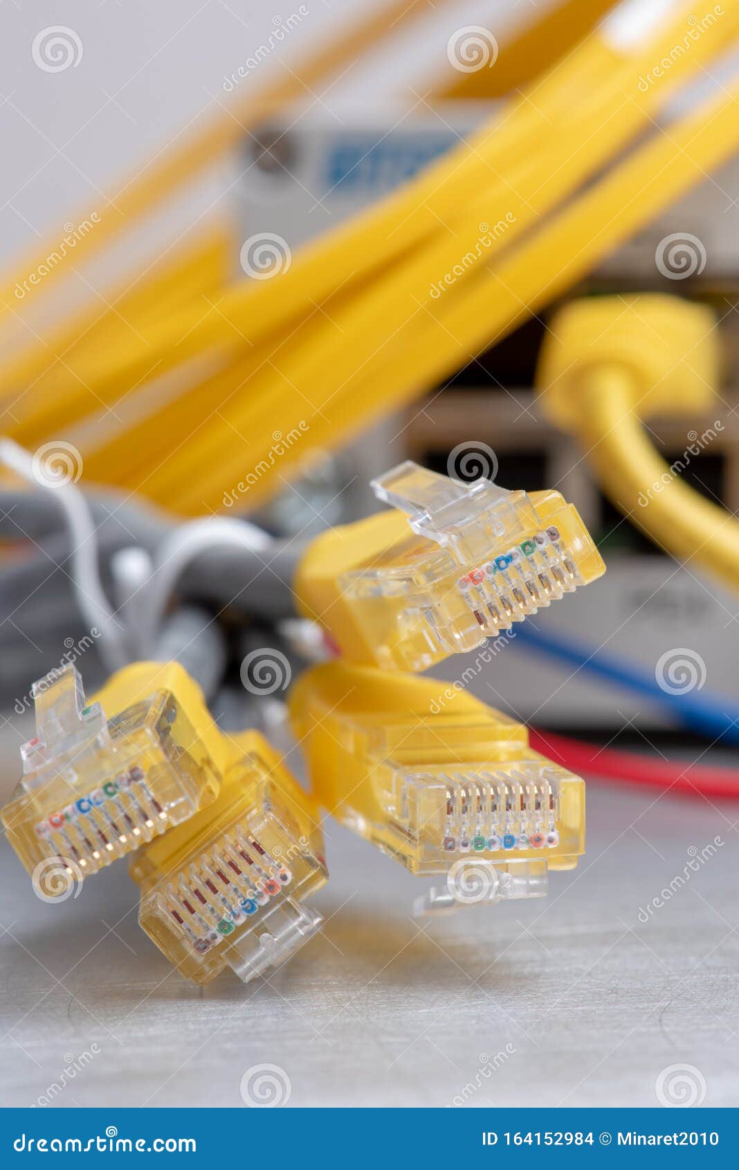 Ethernet Computer Network Cables Stock Photo - Image of abstract ...