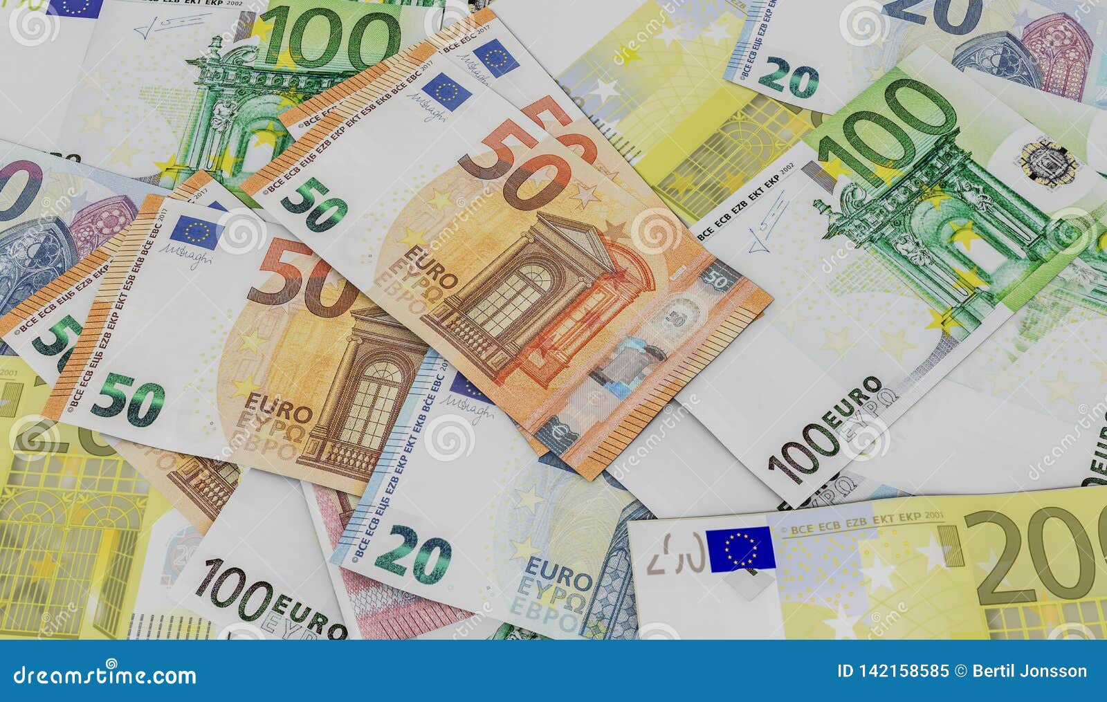 Close-up on Euros on a Table Editorial Image - Illustration of rich ...