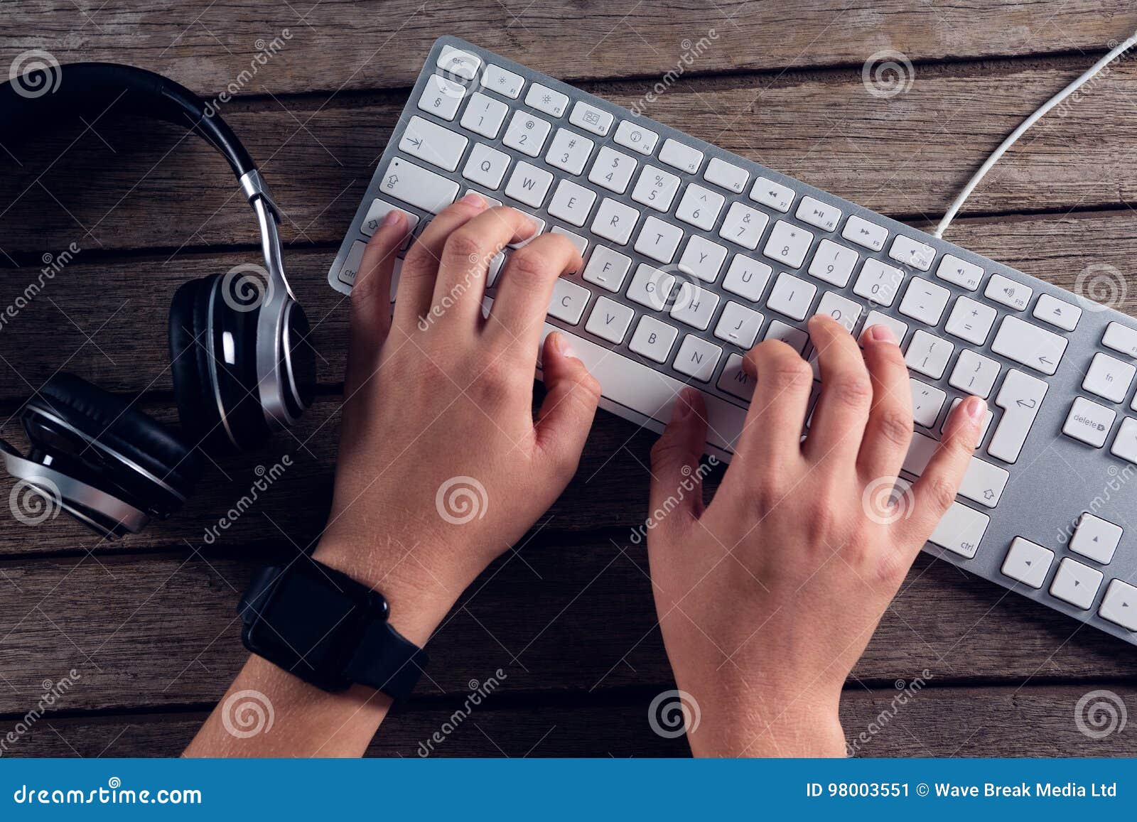 Executive Typing on Keyboard in Office Stock Image - Image of ...
