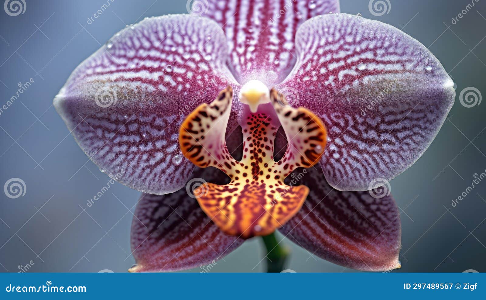 Close-up of an Exotic Flower, Specifically an Orchid. it is in Full ...
