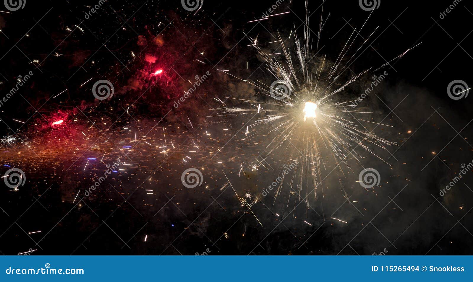 Amazing Deep Space Background - Close Up Fireworks Stock Photo - Image ...