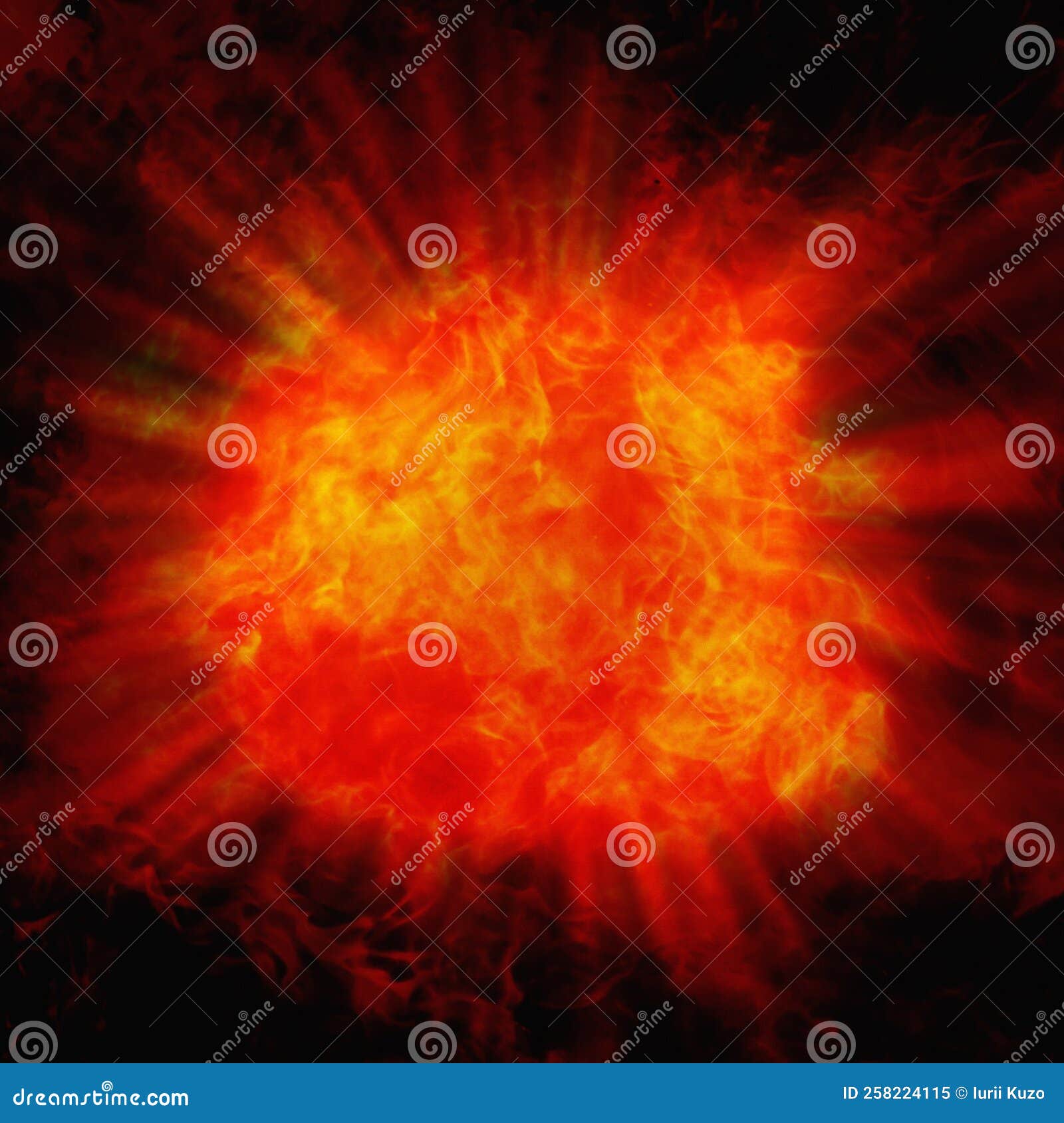 Close Up an Explosion of Energy and Fire Stock Image - Image of inferno ...