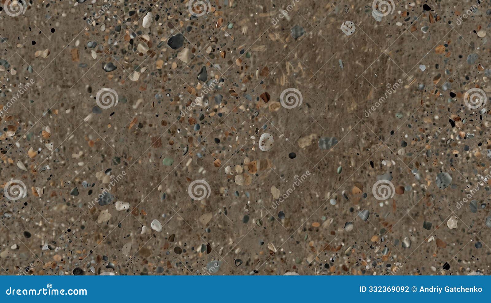 Close-Up of Exposed Aggregate Concrete Surface with Mixed Stones and ...