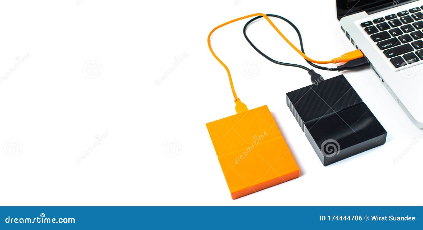 Close Up Of External Hard Disk Drive For Connect To Laptop. HDD Royalty ...
