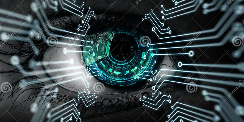 Abstract High Tech Eye Concept Stock Photo - Image of future, vision ...