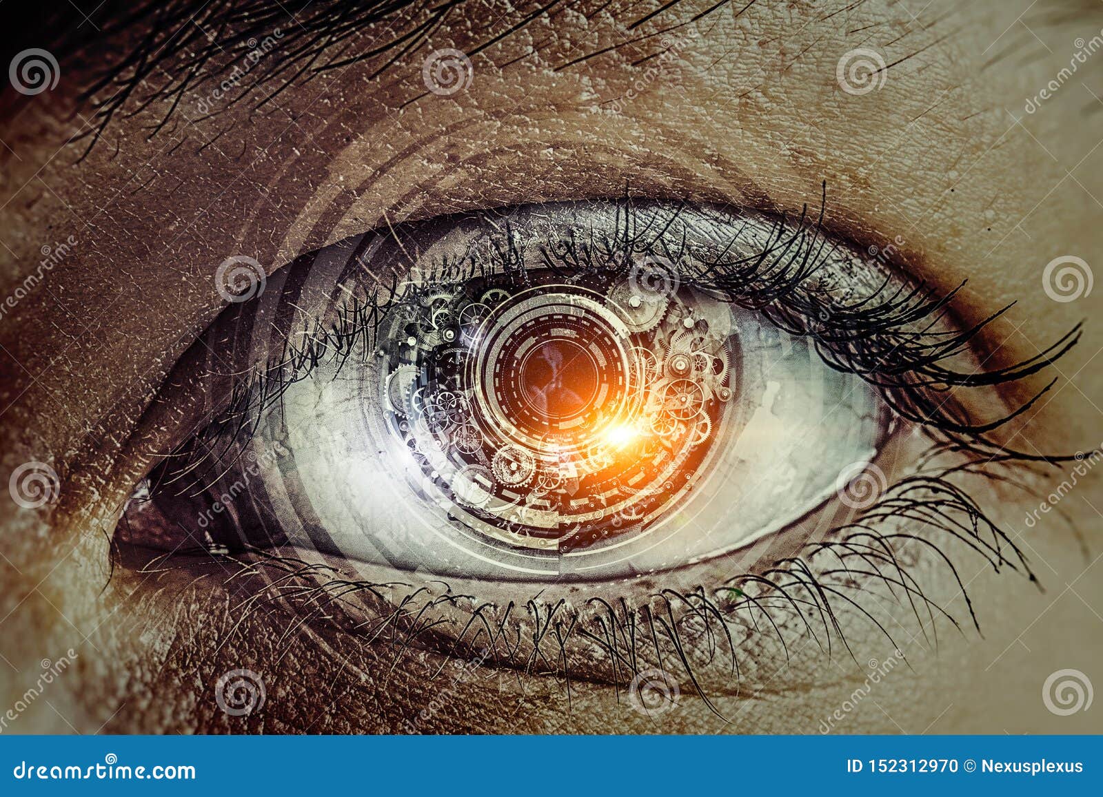 Abstract High Tech Eye Concept Stock Photo - Image of techno, virtual ...
