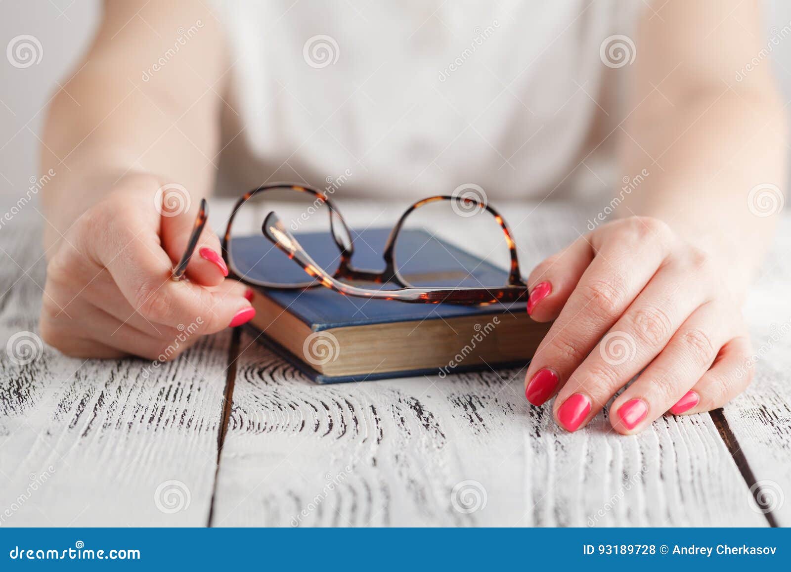 Close Up of Eye Glasses on Text Book in Library. Education Concept ...
