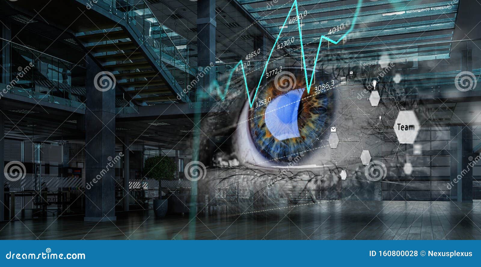 Abstract High Tech Eye Concept Stock Photo - Image of future, gaze ...