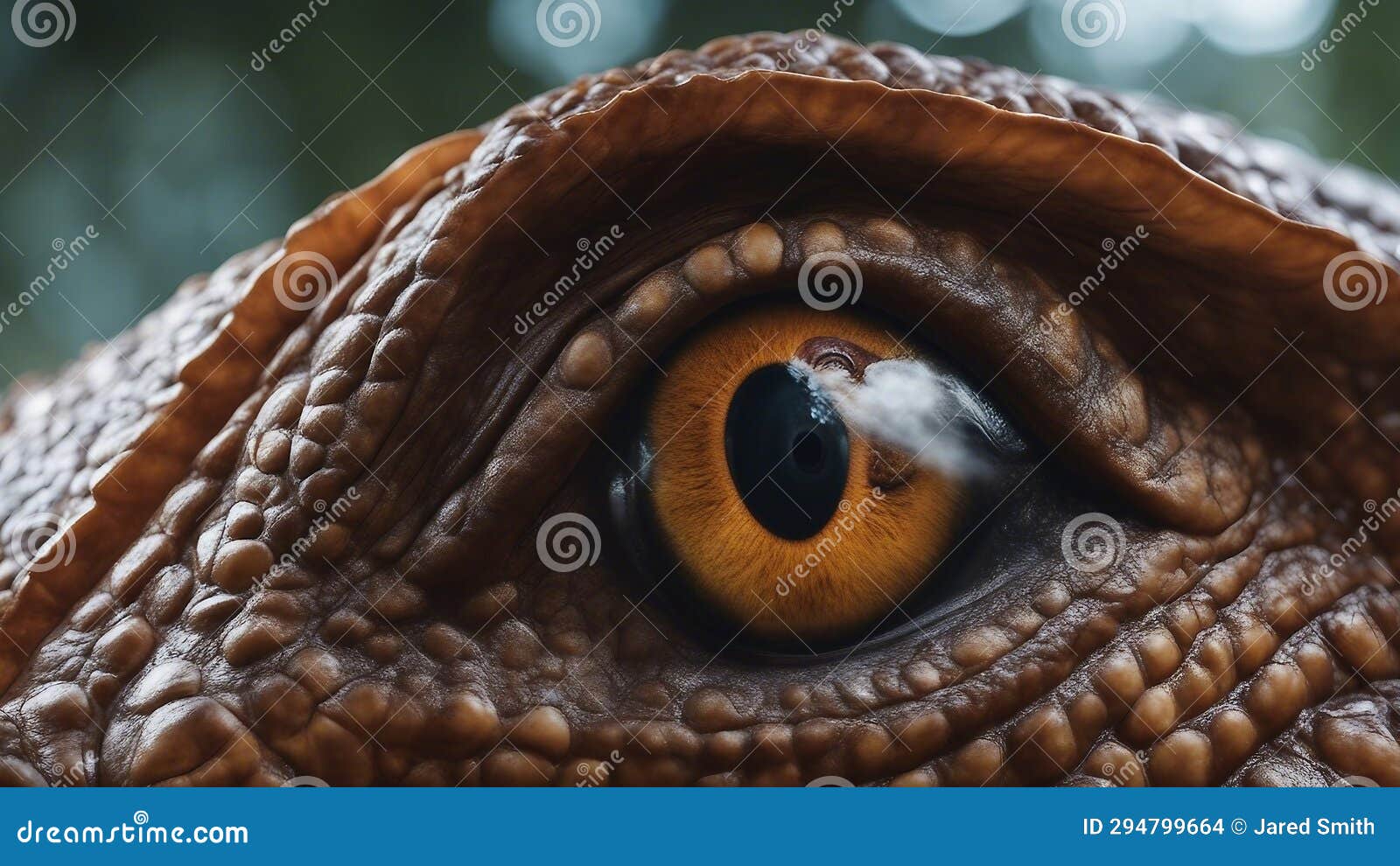 Close Up of a Eye, Look at the Dinosaur S Eye Stock Illustration ...