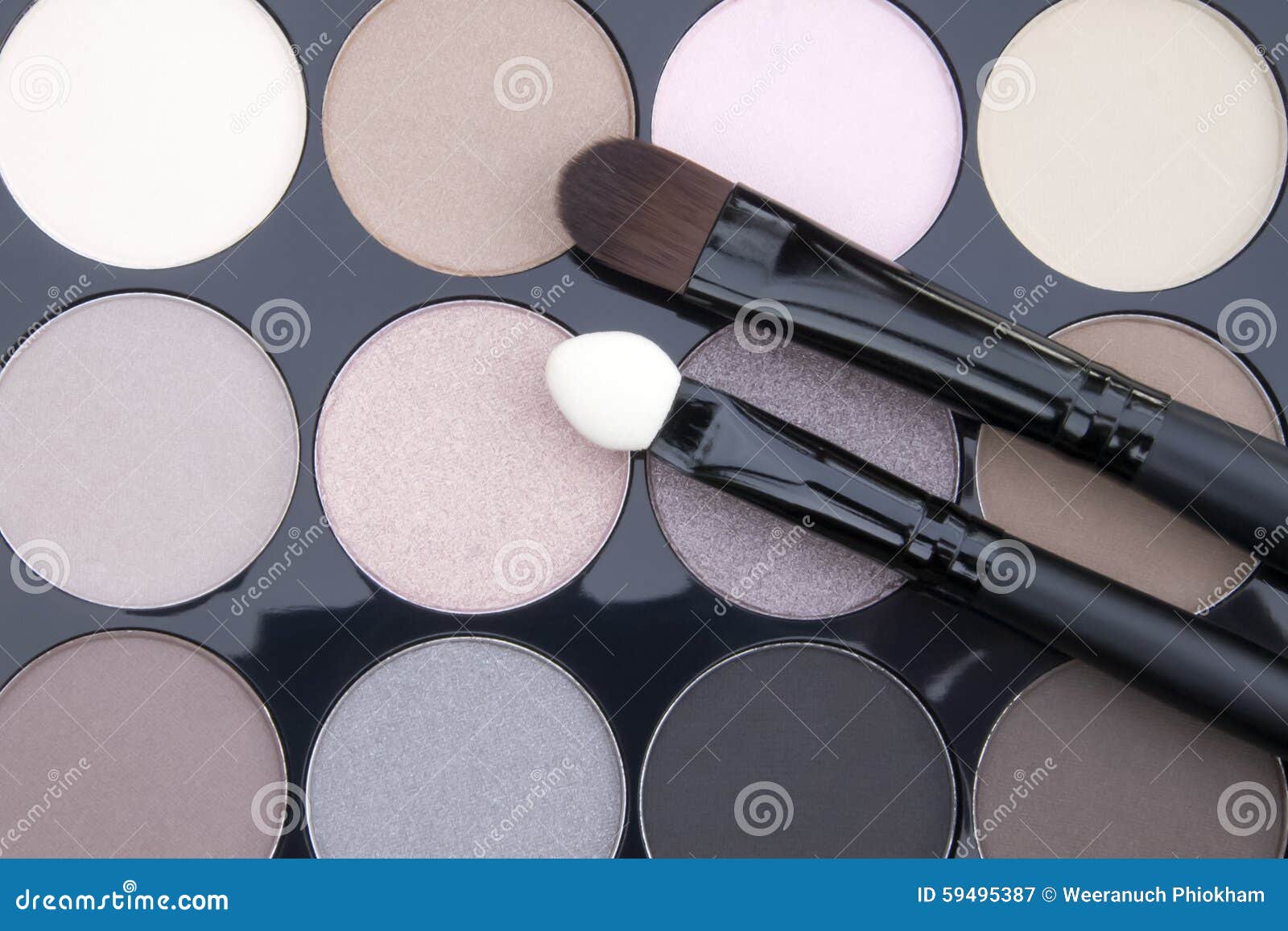 Close Up Eye Shadow Make Up Palette Set Stock Image - Image of facial ...