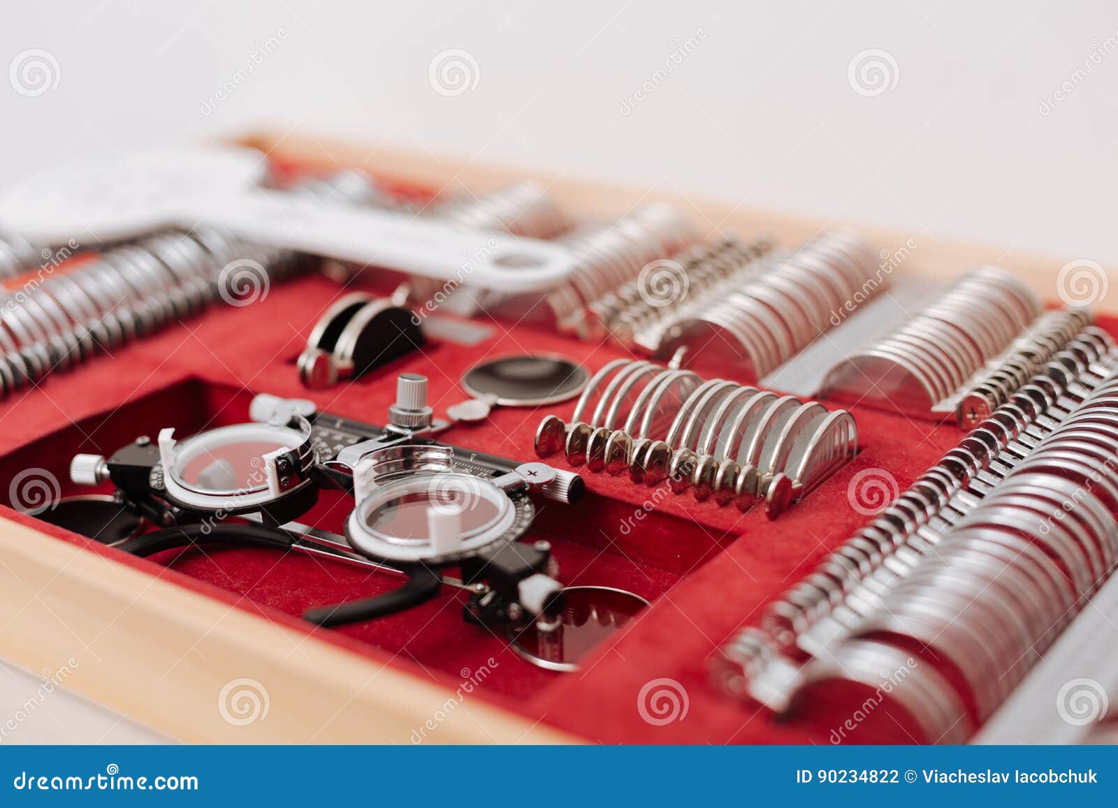 Close Up of Eye Test Spectacles Lying in the Box Stock Photo - Image of ...