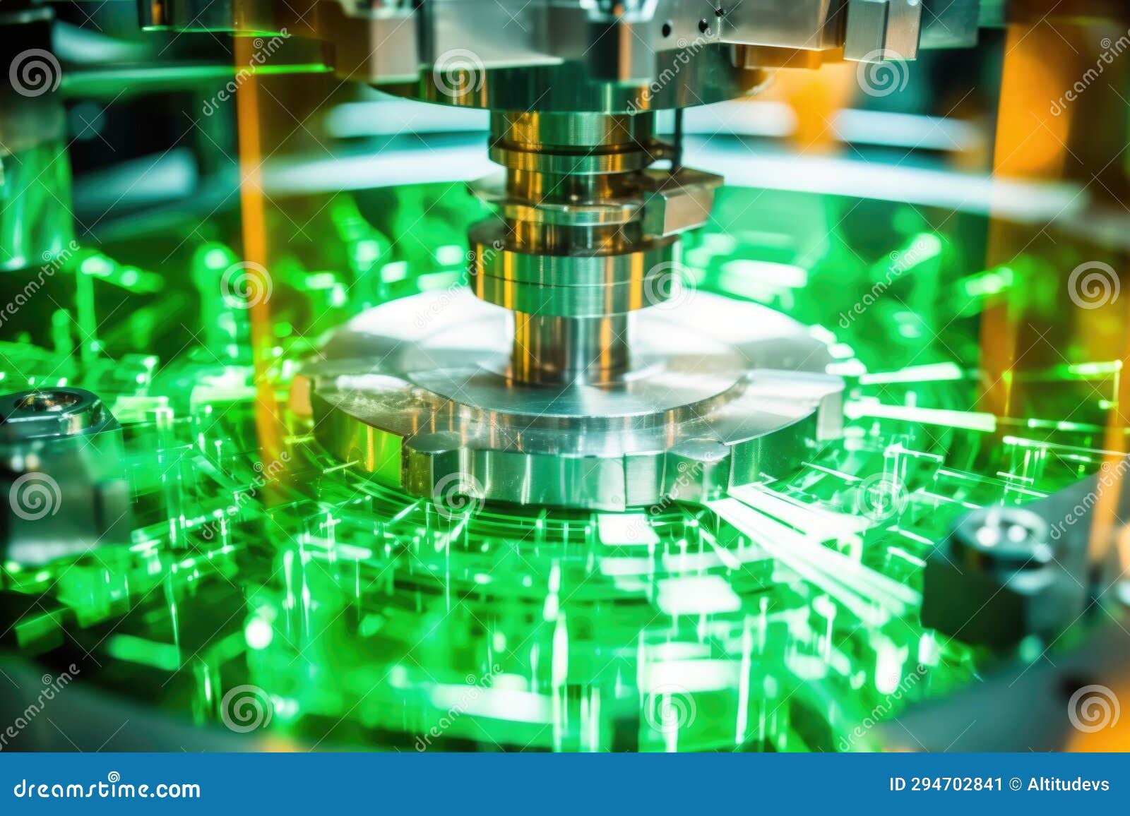 Close-up of Eyeglass Lens in the Coating Machine Stock Image - Image of ...