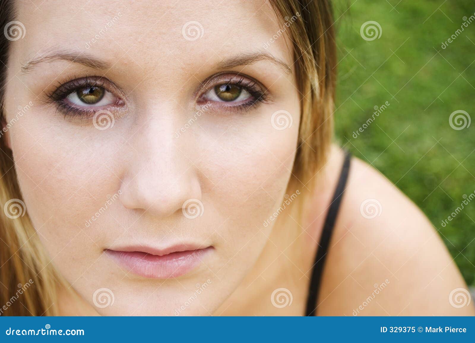 Close up face stock image. Image of daydream, think, head - 329375