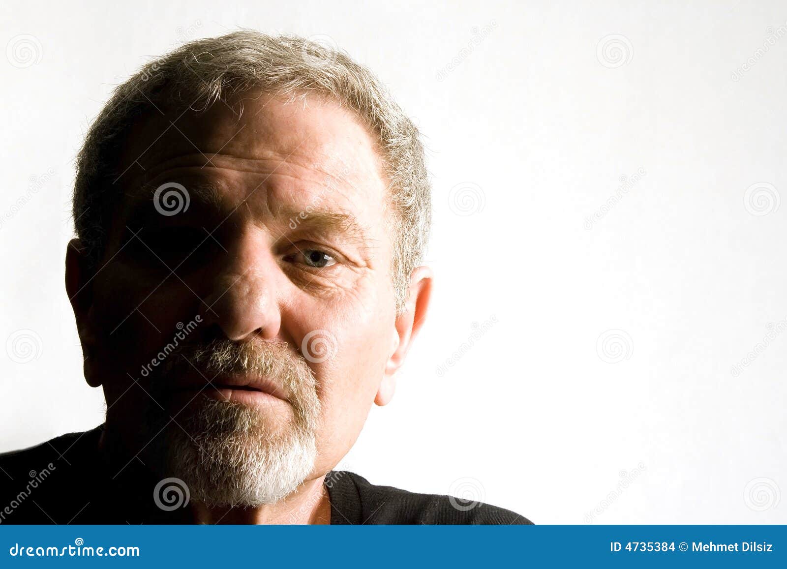 Close Up on the Face of a Baby Boomer - Isolated Stock Photo - Image of ...