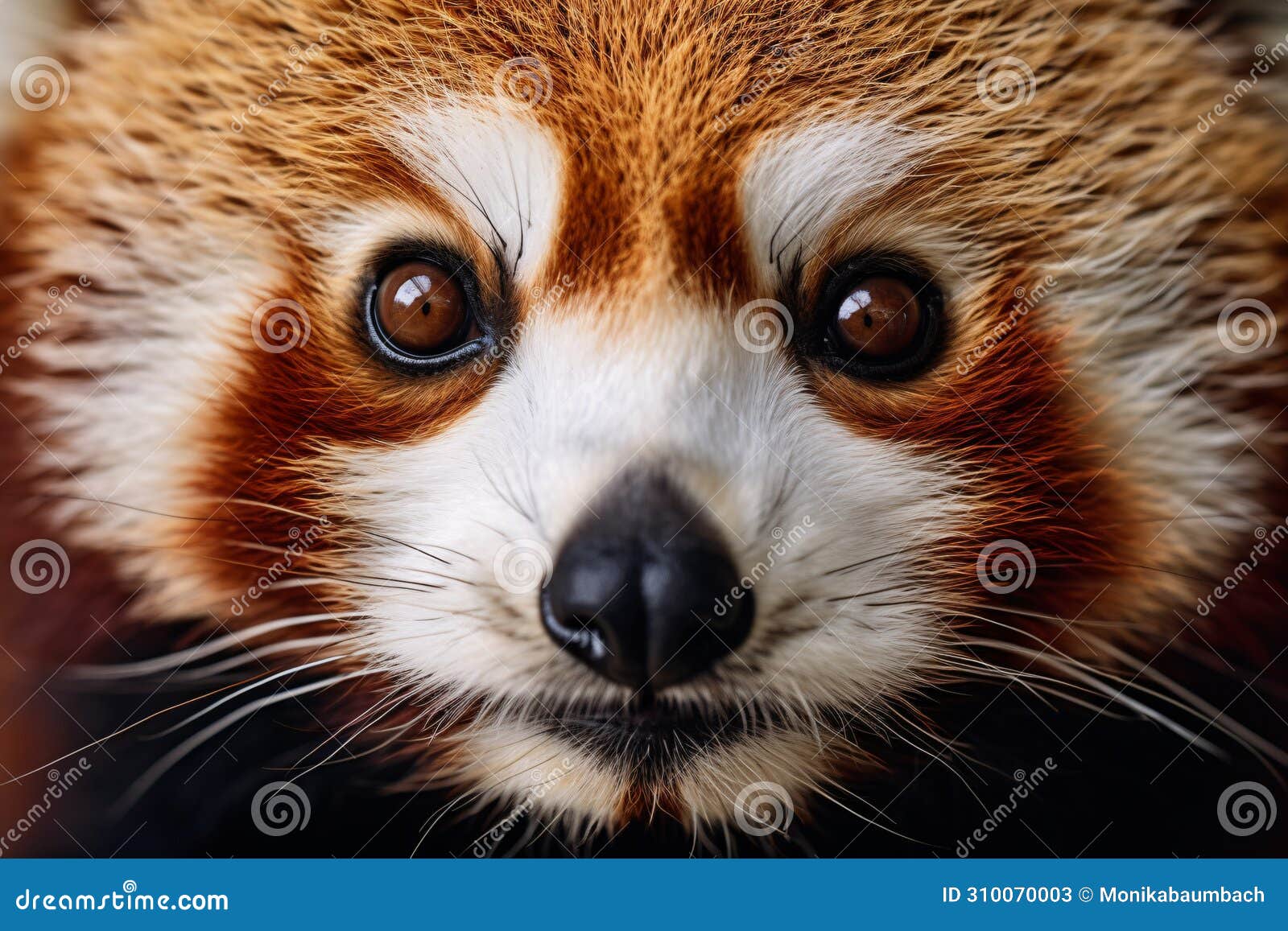 Close Up of Face of Red Panda Stock Illustration - Illustration of ...