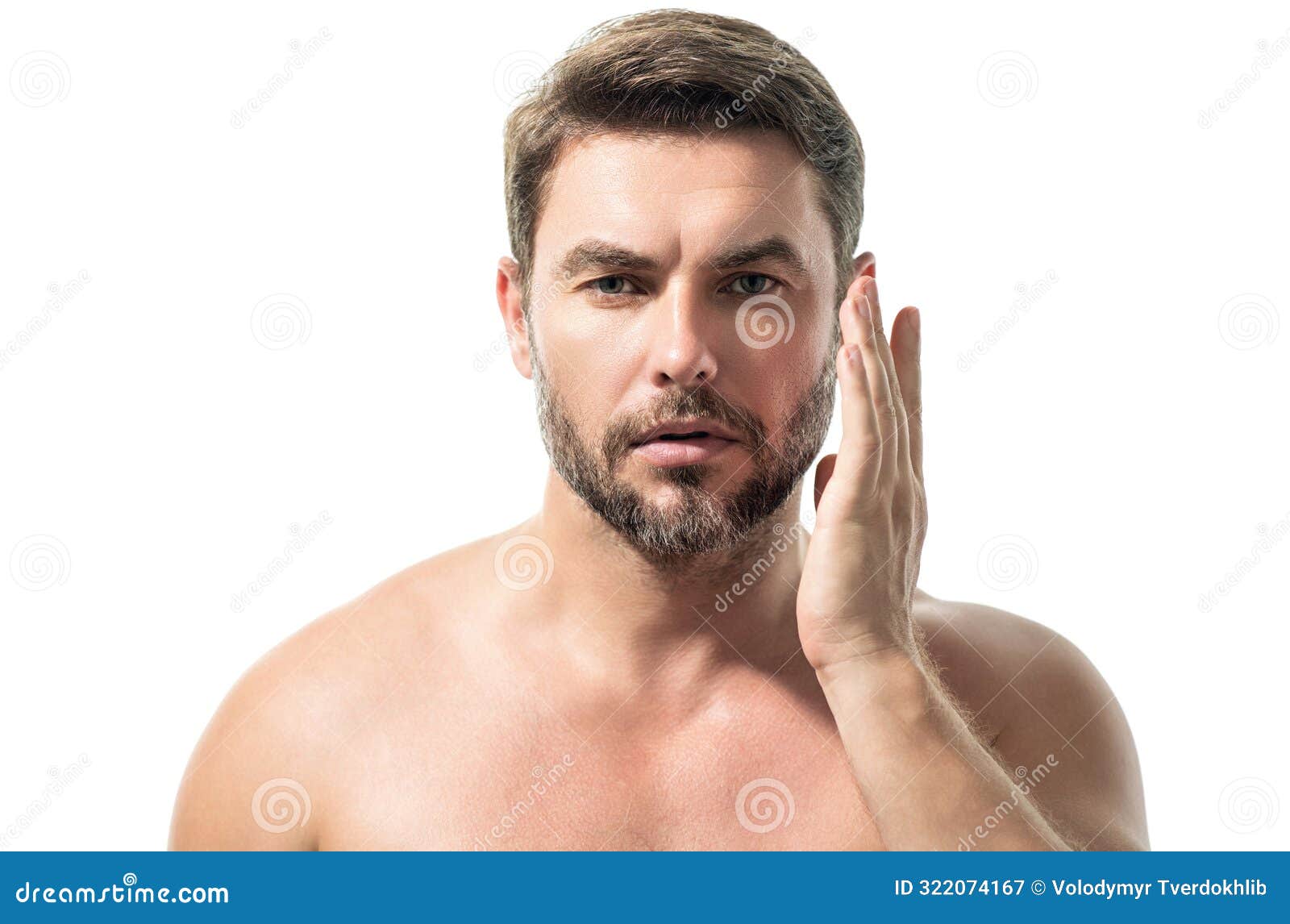 Portrait Of Shirtless Handsome Man Stock Photography | CartoonDealer ... Portrait Of Shirtless Handsome Man Stock Photography | CartoonDealer ...