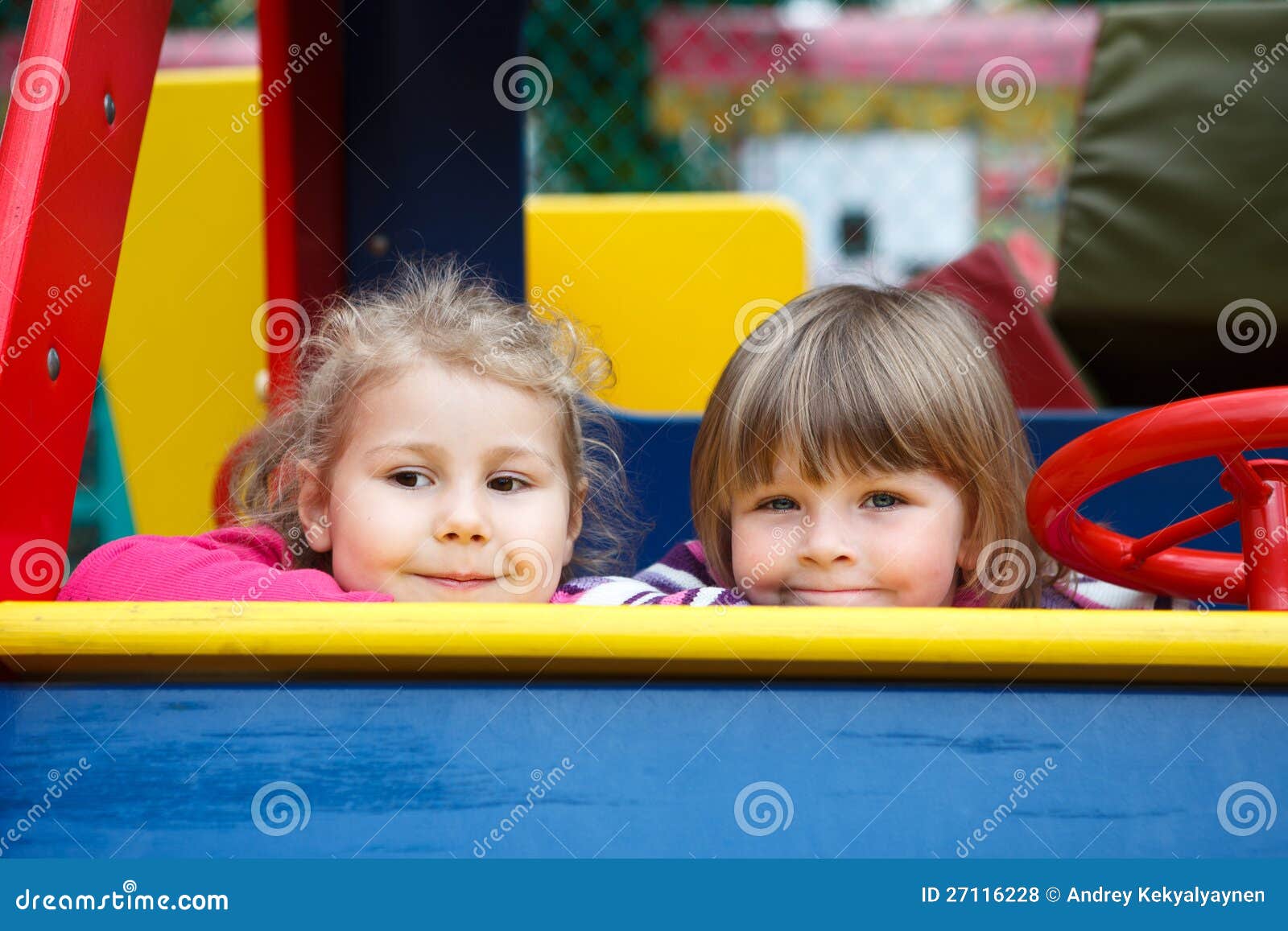 Close Up of Faces of Two Happy Playful Girls Stock Photo - Image of ...