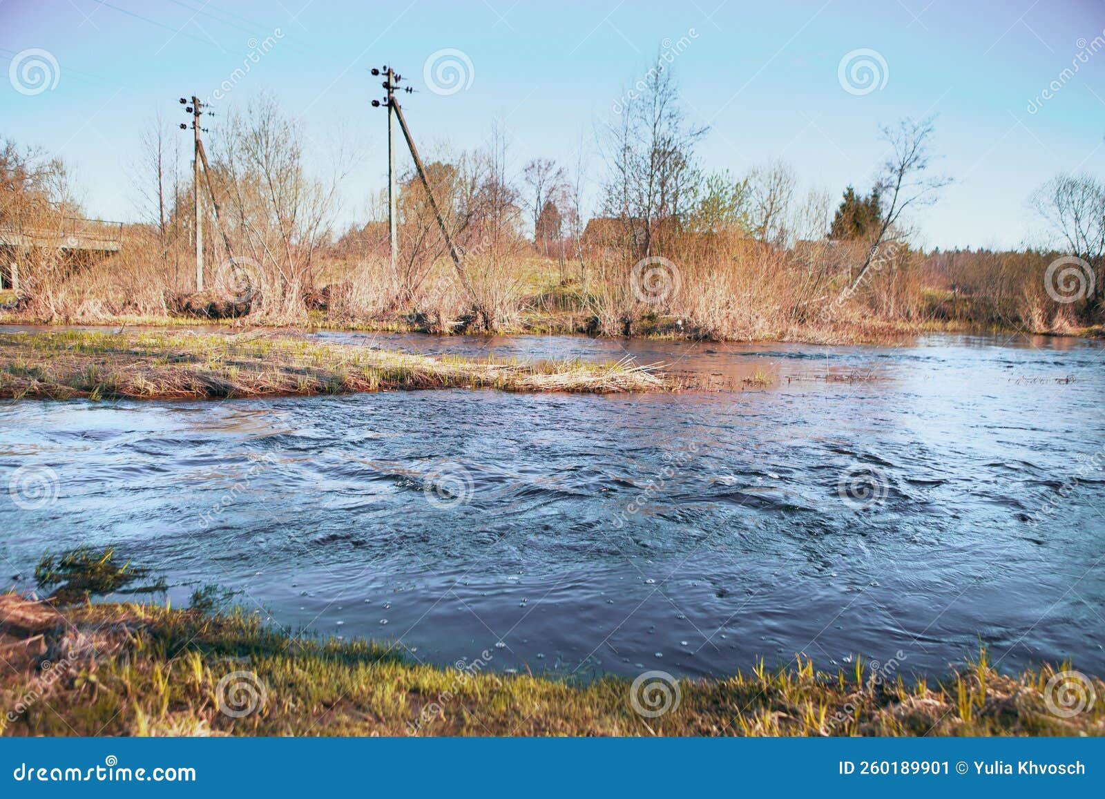 Close Up of Fast Deep Blue River Water. Stock Image - Image of abstract ...