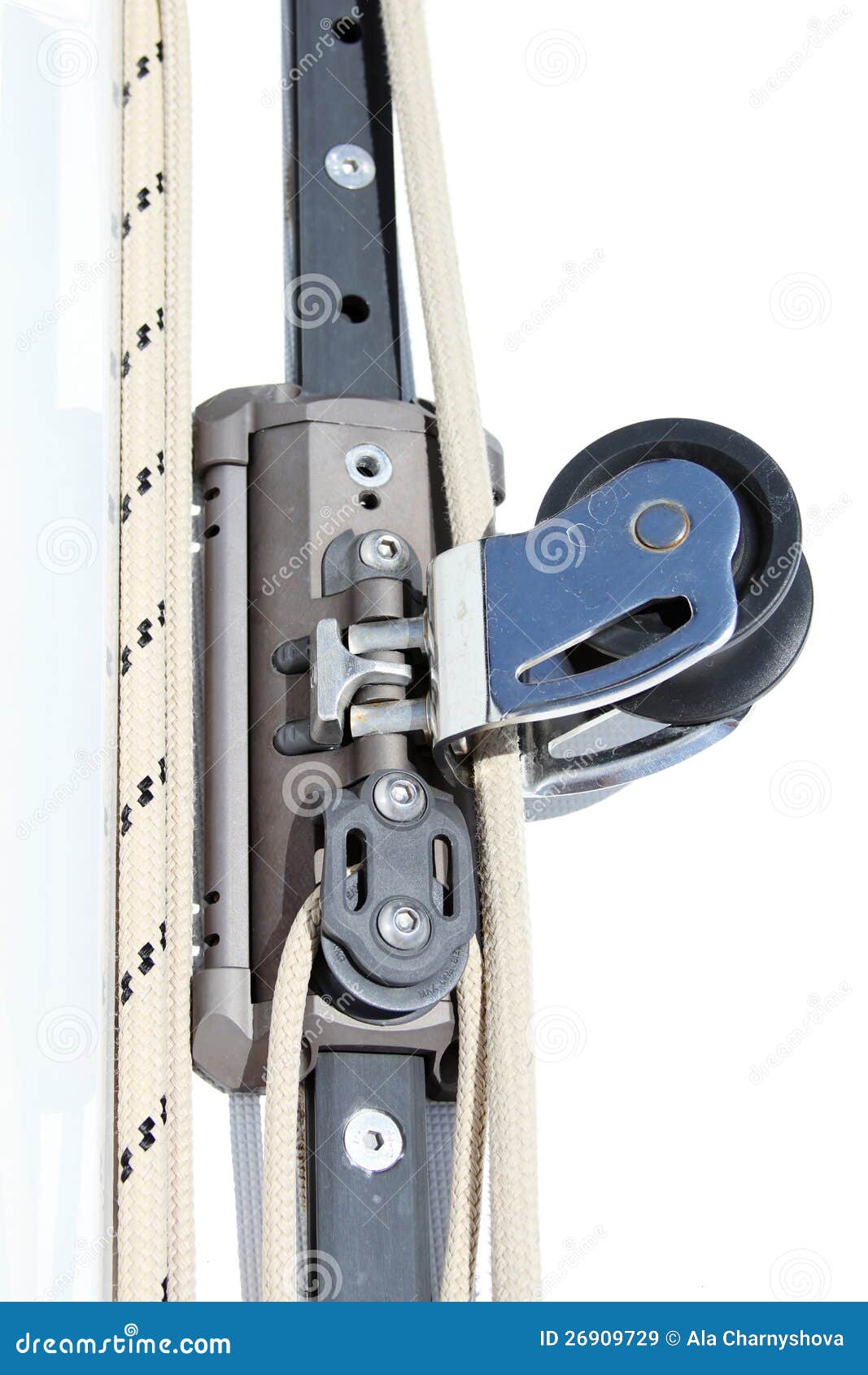 Close-up of a fasten rope stock image. Image of closeup - 26909729