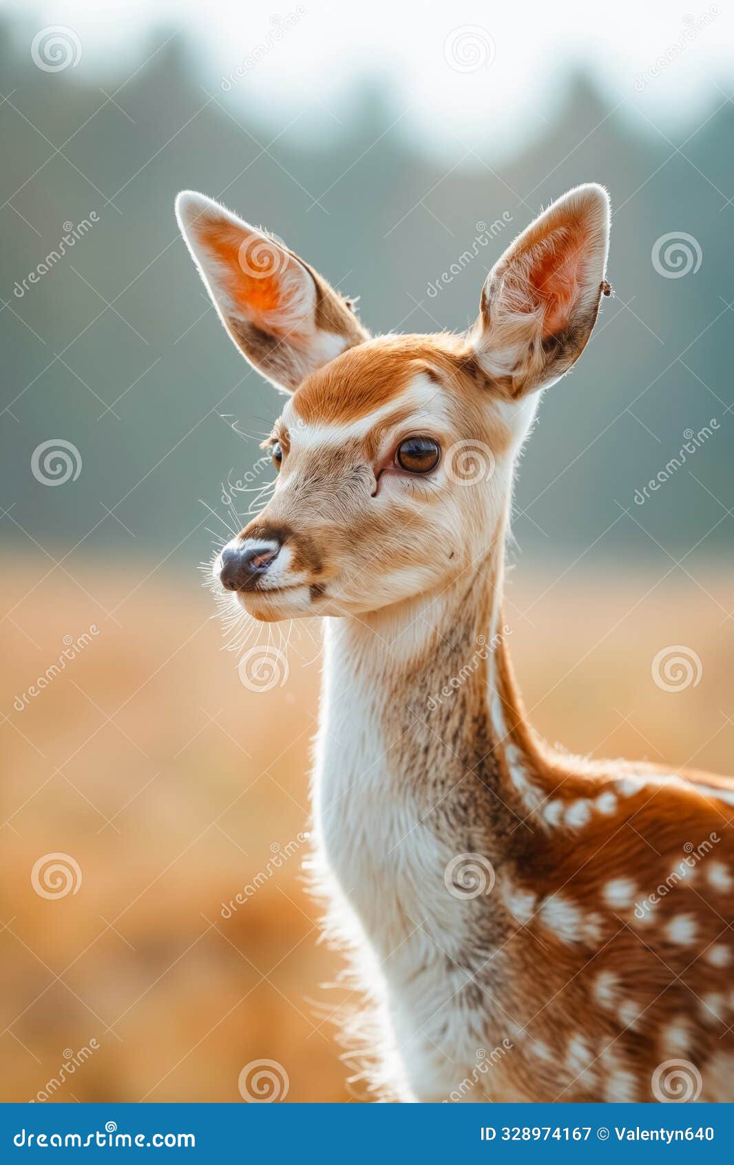 A Close Up of a Fawn Standing in a Field. Generative AI Stock Image ...