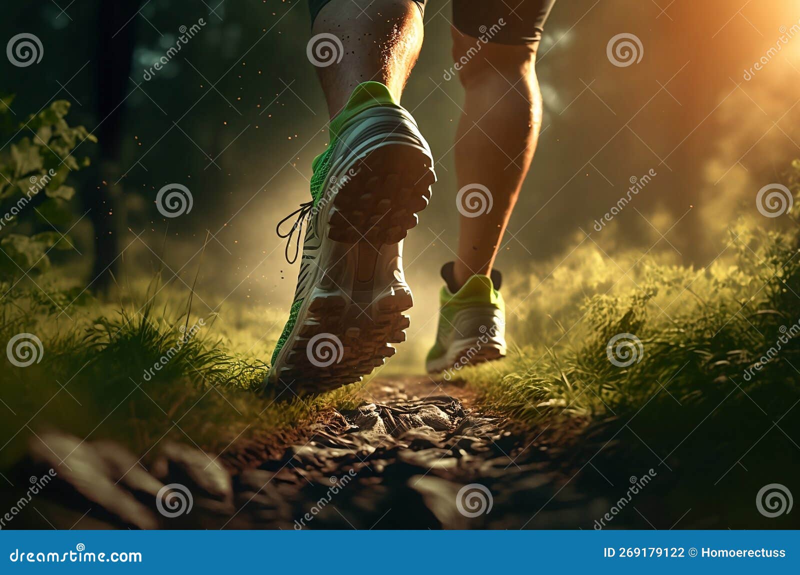 Close Up Of Runner S Legs Run Form Lines And Triangles, Point ...