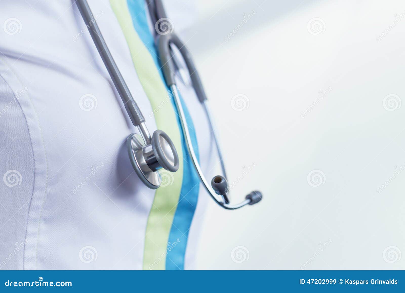 Close-up of Female Doctor with Stethoscope Stock Image - Image of ...