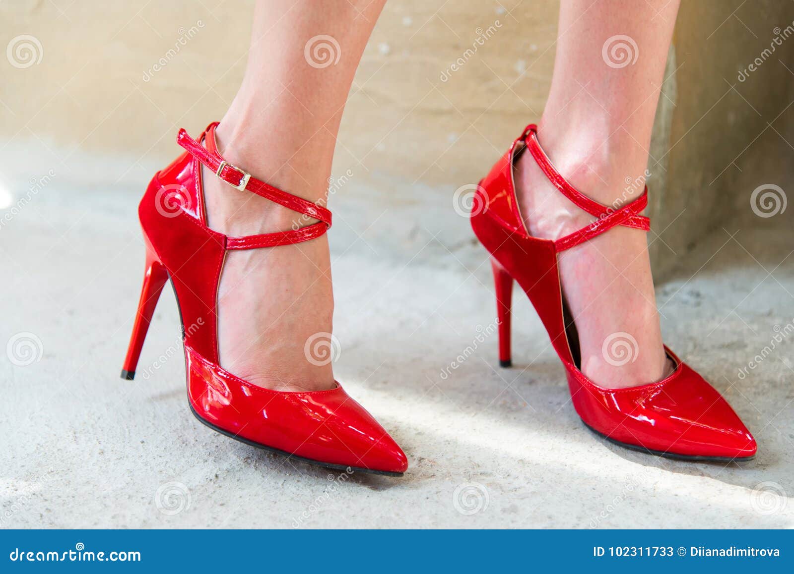 Female legs with red heels stock image. Image of model - 102311733
