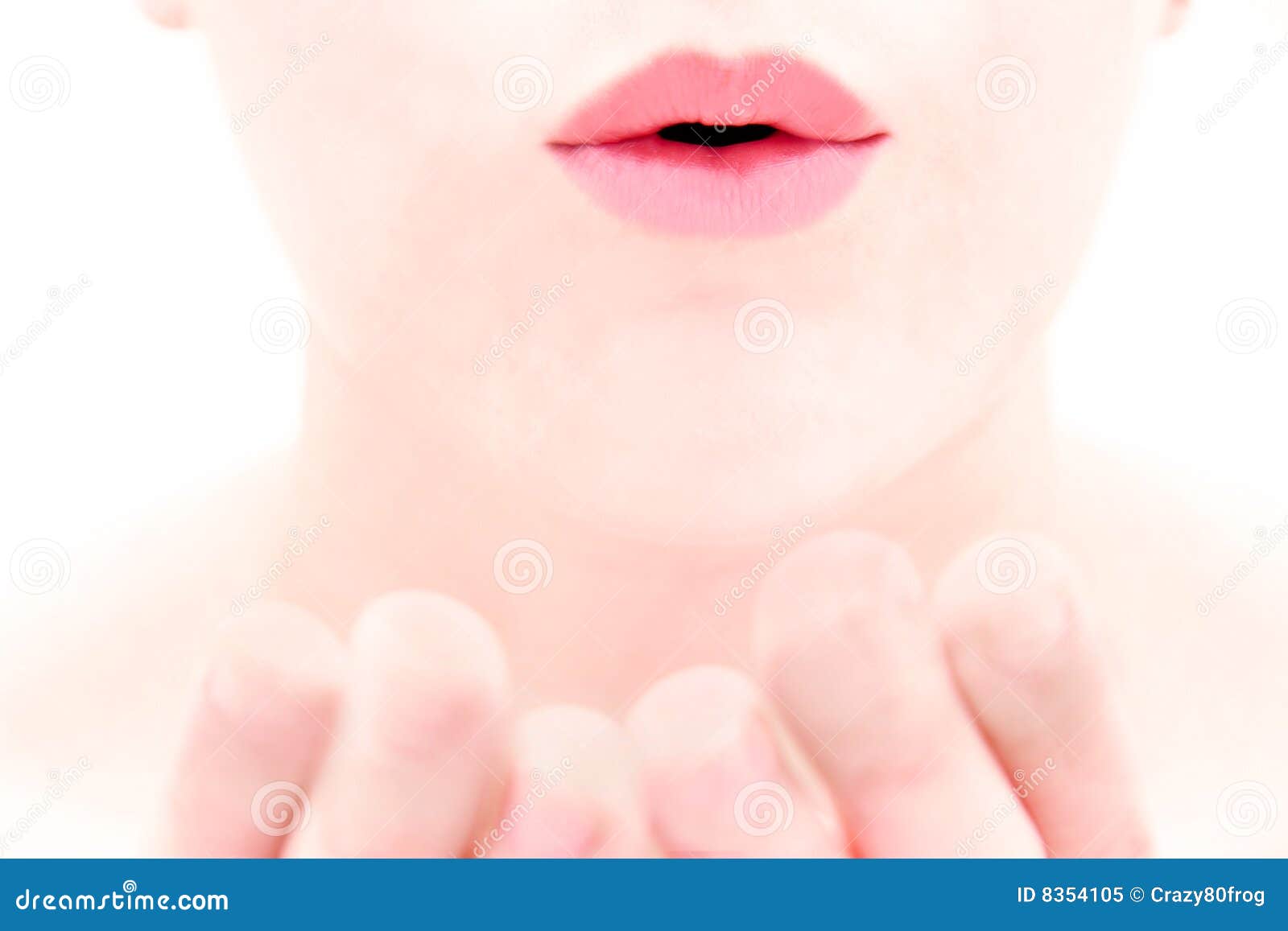 Close Up of Female Lips Blowing a Kiss Stock Image - Image of glowing ...