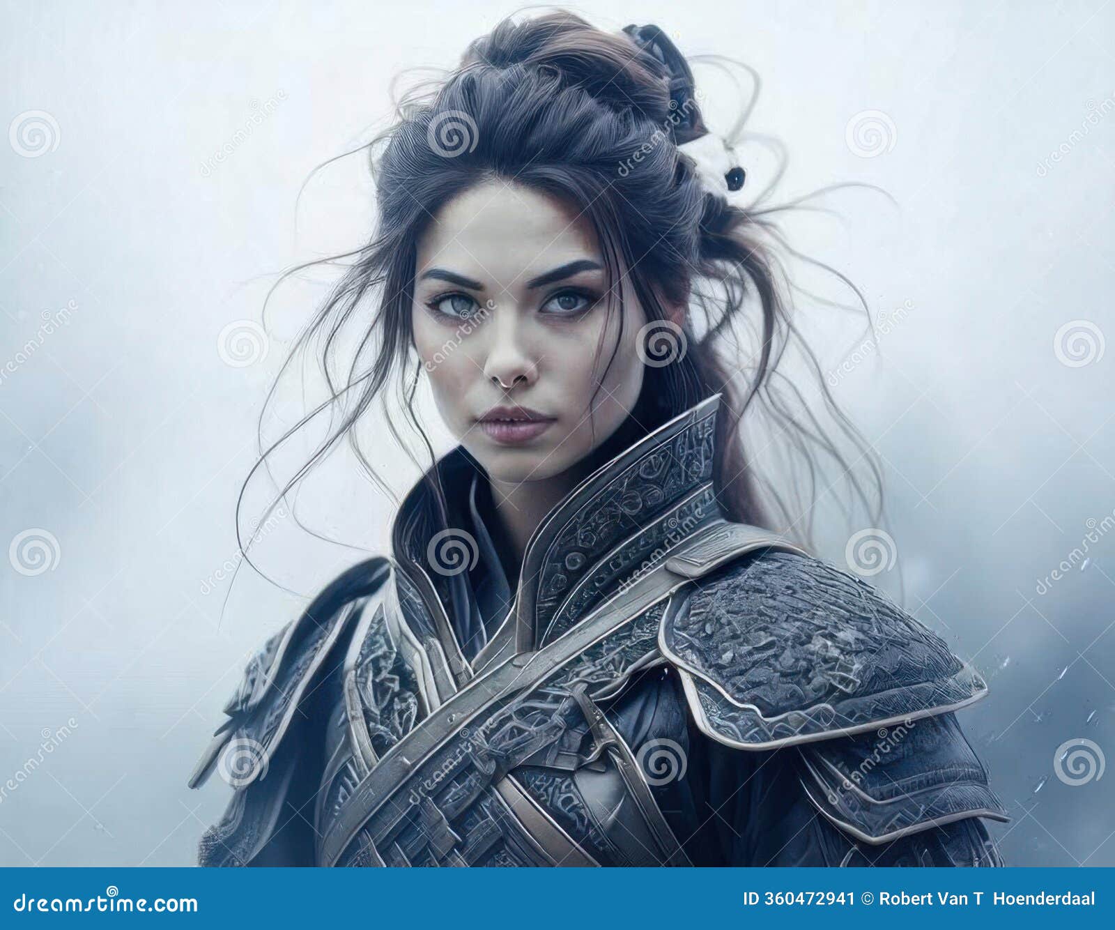 Close Up of a Female Samurai Editorial Photo - Illustration of closeup ...