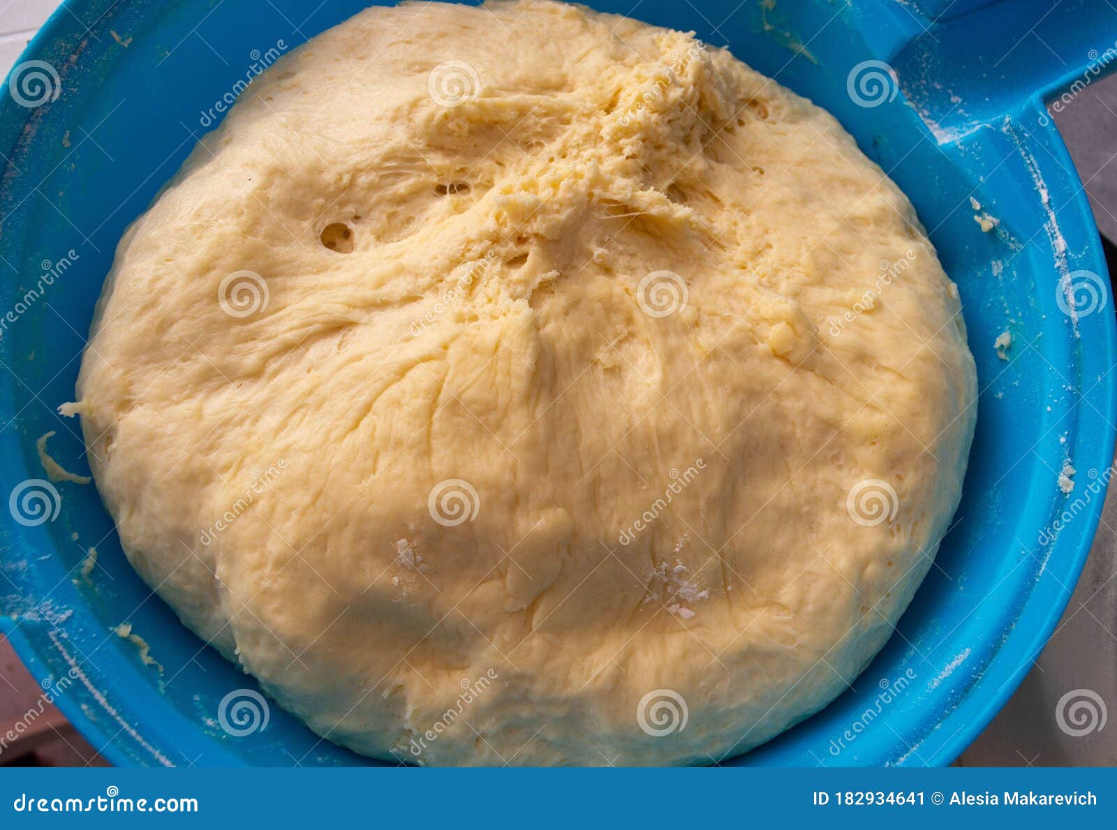Close-Up Fermented Dough stock image. Image of hungry - 182934641