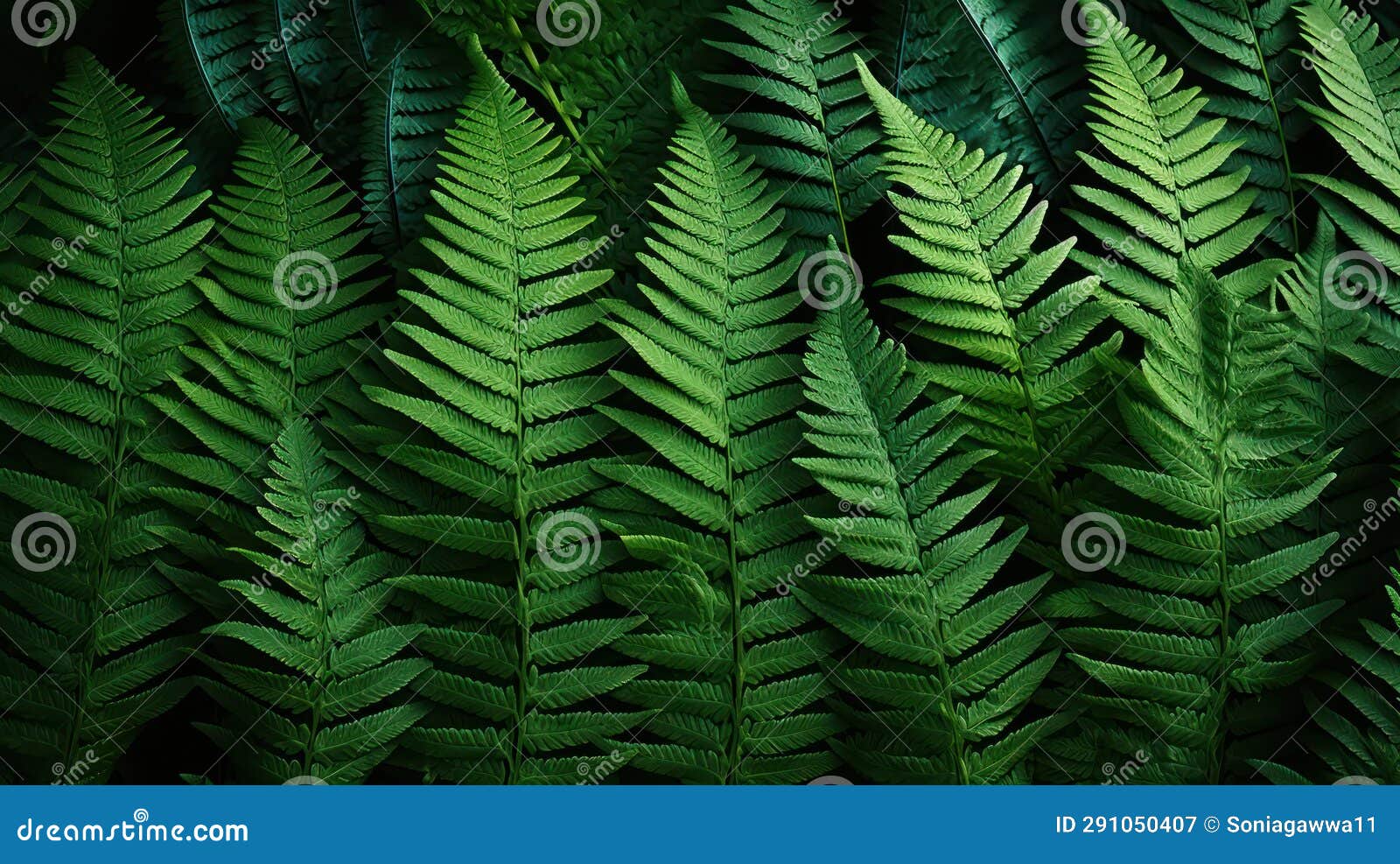 A Close-up of a Fern S Frond Texture Pattern, Showcasing the Feathery ...