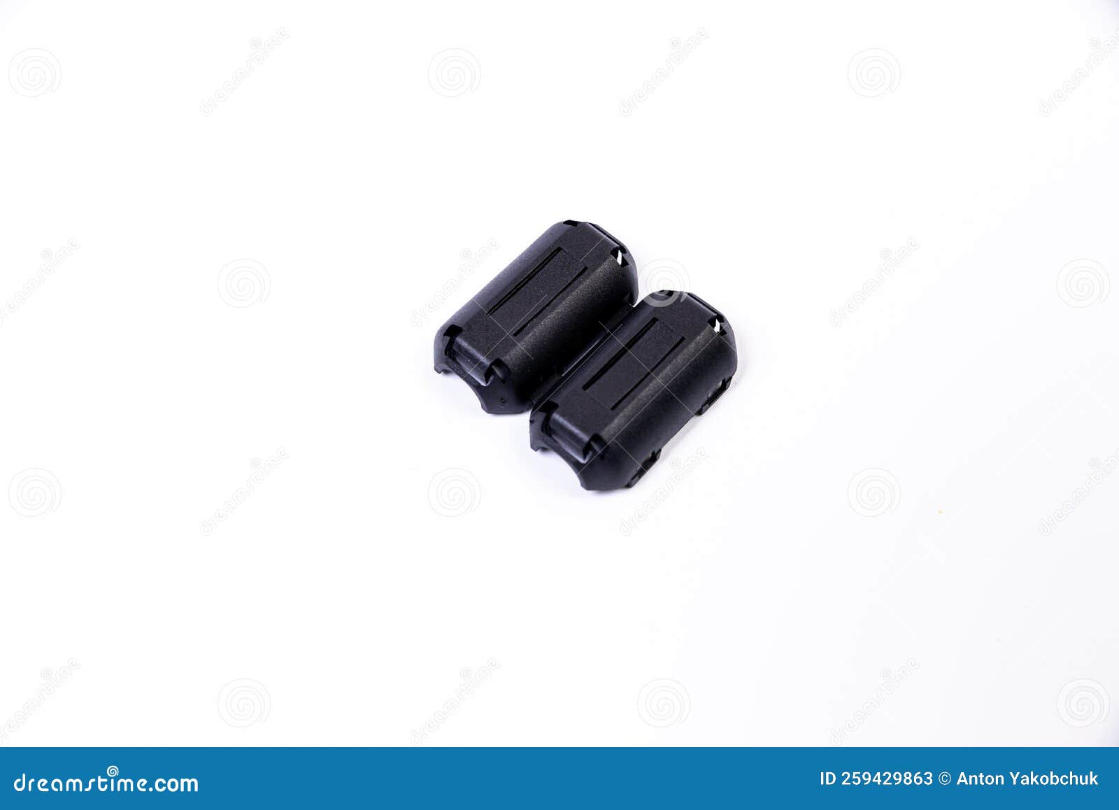 Close Up of a Ferrite Bead Inductor on Isolated White Stock Image ...