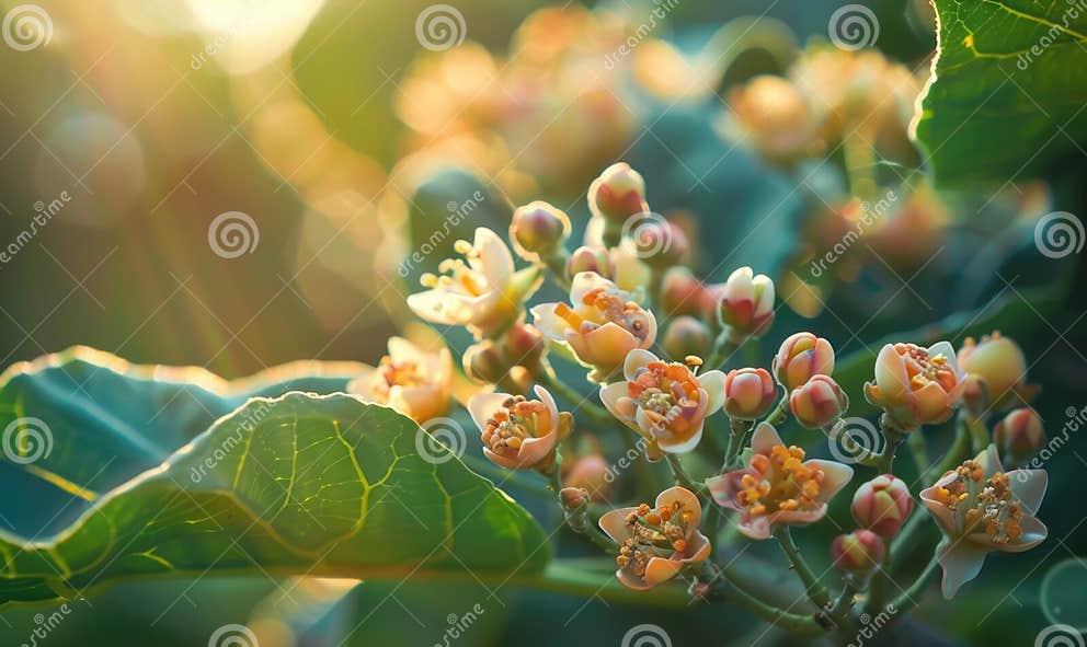 Close-up of a Fig Tree in Bloom Stock Photo - Image of nature, botany ...
