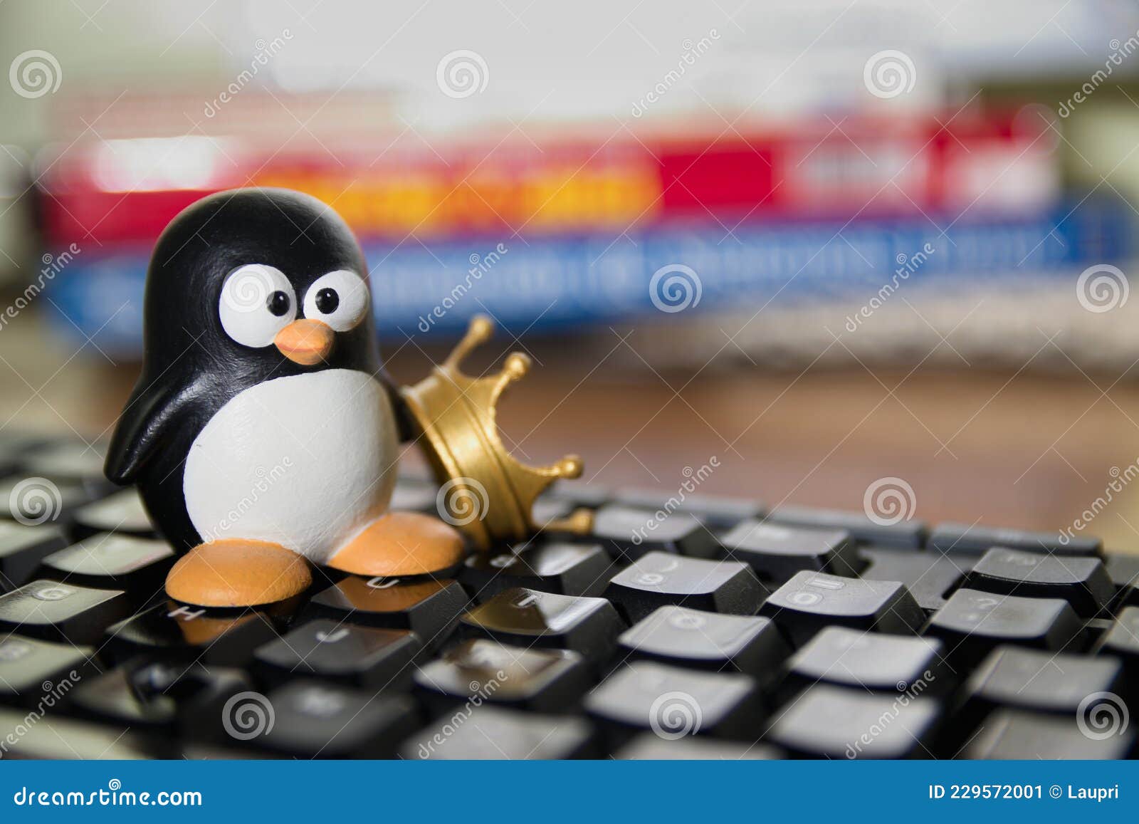 Close-up of a Figure of Tux, Symbol of Linux Free Software Editorial ...