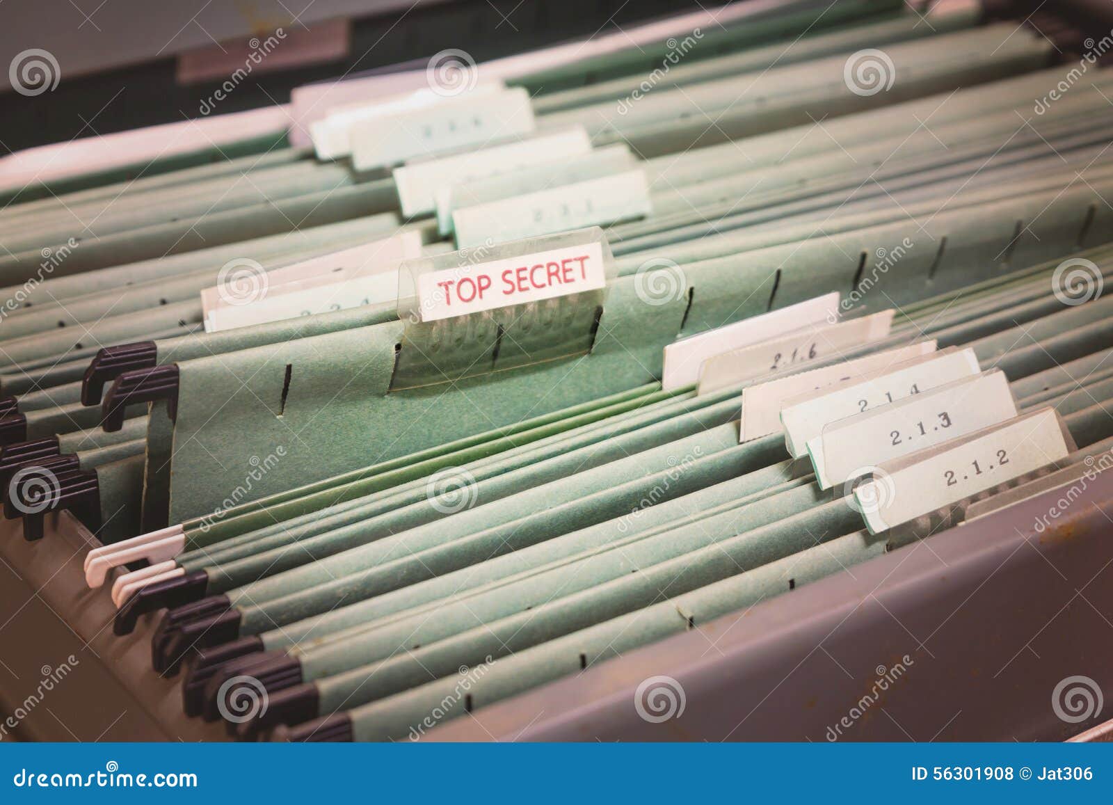 Close Up File Folders in a Filing Cabinet Stock Photo - Image of figure ...